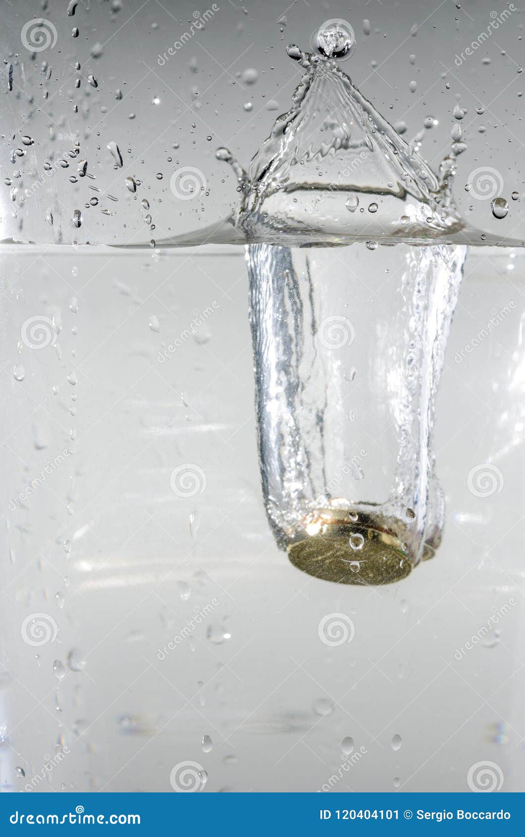 Coins Falling into the Water Stock Image - Image of falling, liquid ...