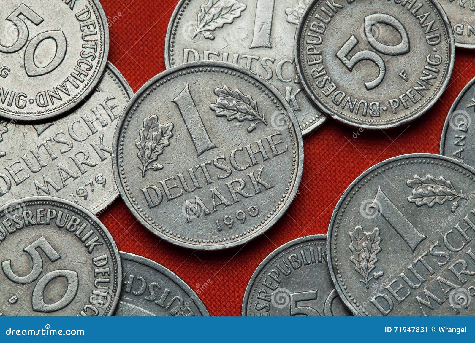 Coins of Germany stock image. Image of coinage, coin - 71947831