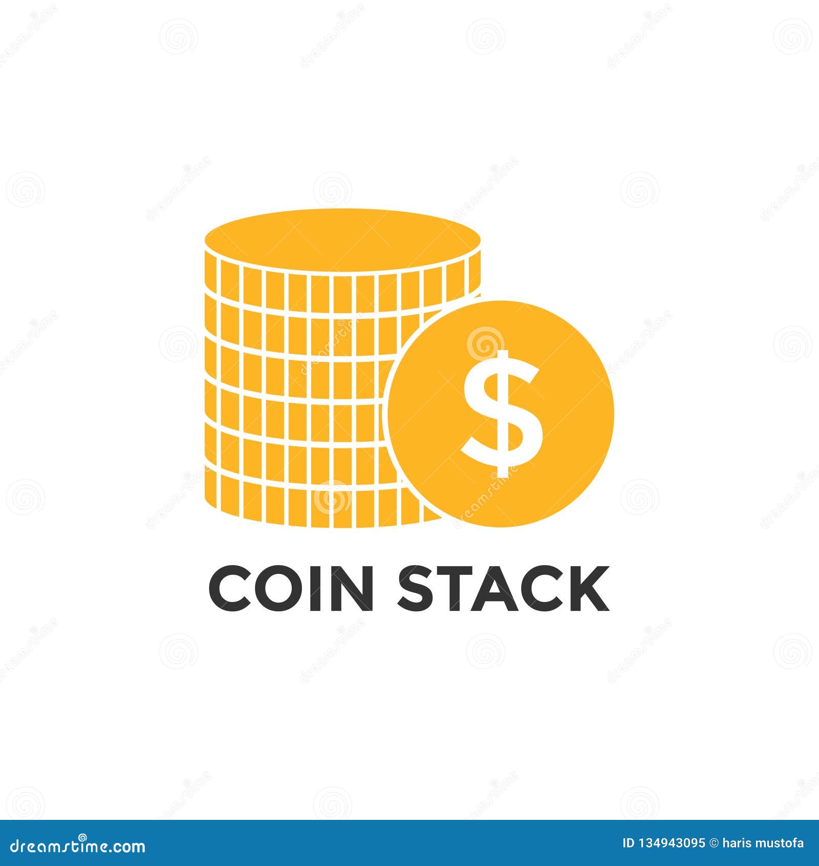 Coins Graphic Icon Design Template Stock Vector - Illustration of label ...