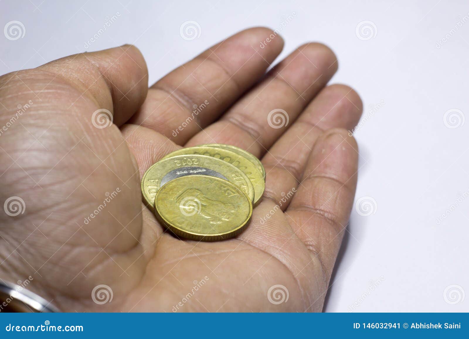 Coins in Hands. Saving Money Concept Stock Image - Image of deposit ...