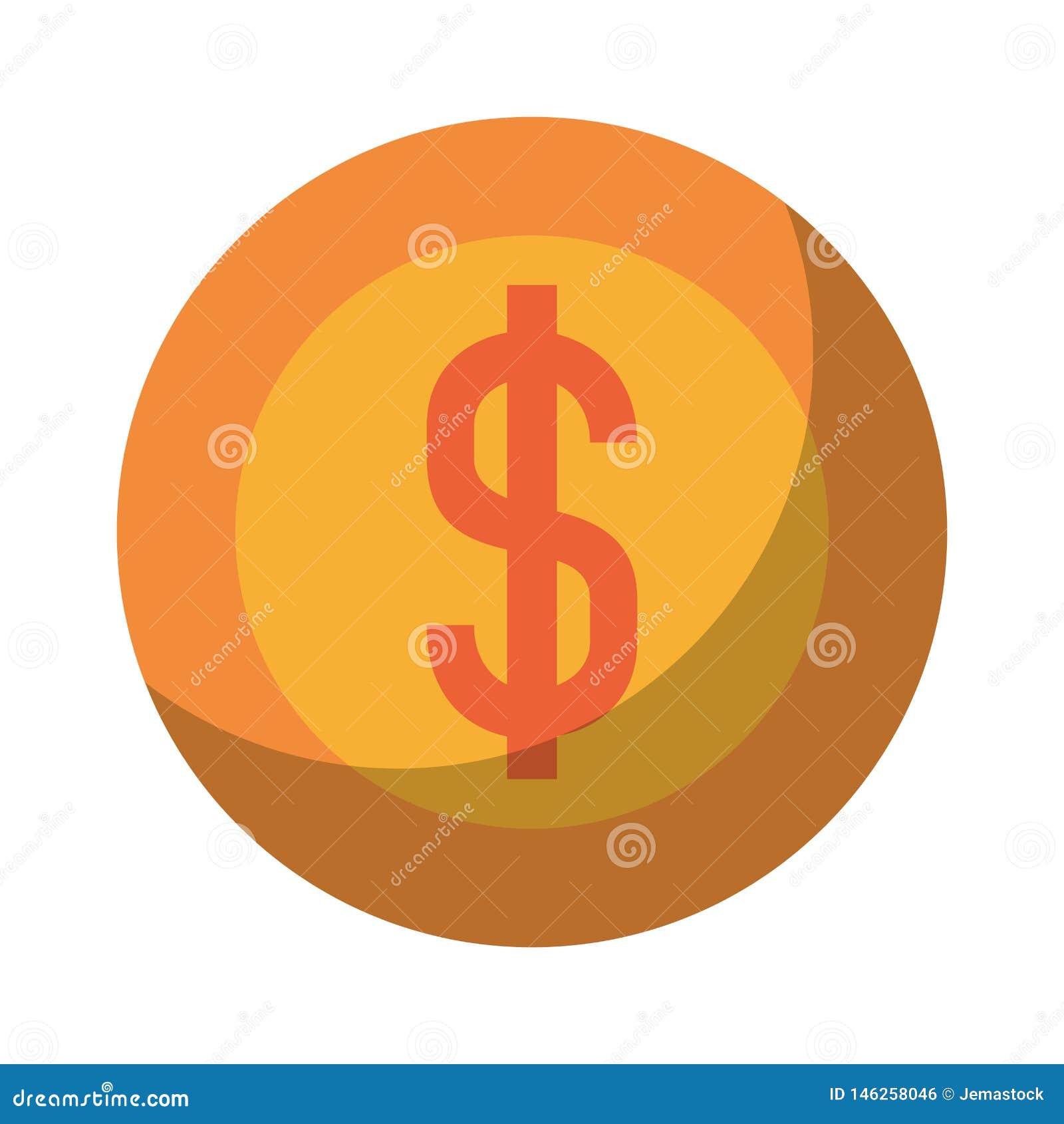 Coins icon cartoon stock vector. Illustration of currency - 146258046