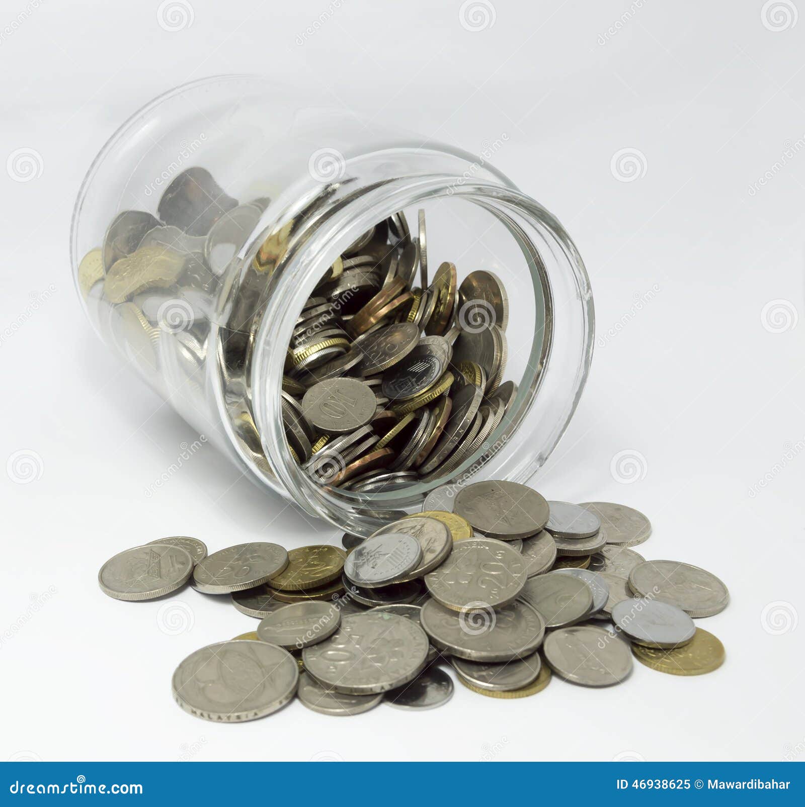 Coins stock image. Image of coin, isolated, coins, generosity - 46938625