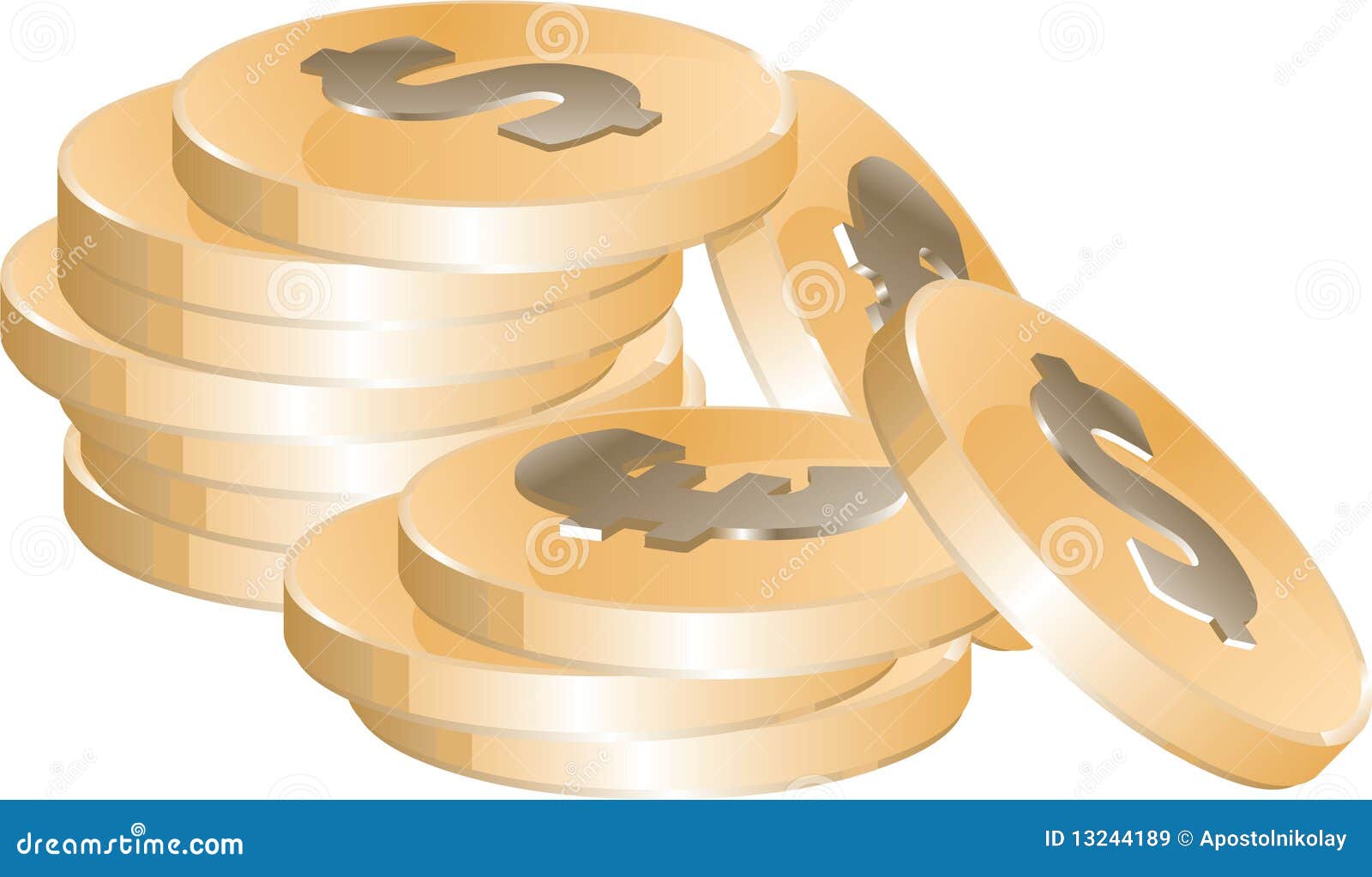 Coins isolated on white. stock vector. Illustration of finance - 13244189 Coins isolated on white. stock vector. Illustration of finance - 13244189