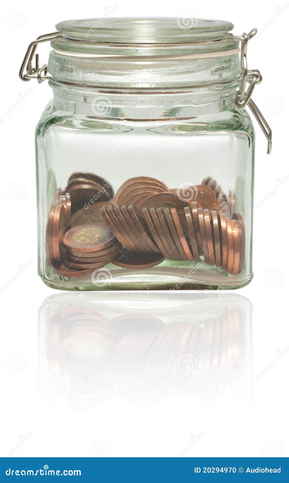 Coins in Jar stock photo. Image of finance, bank, coin - 20294970