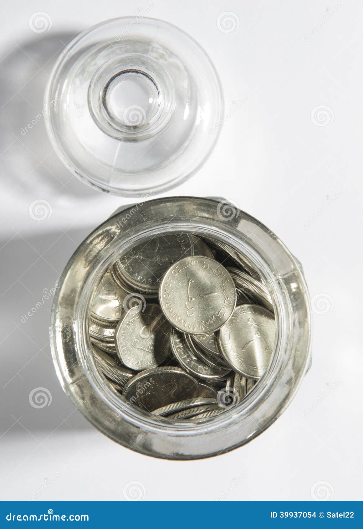Coins in a jar stock photo. Image of investing, deposit - 39937054