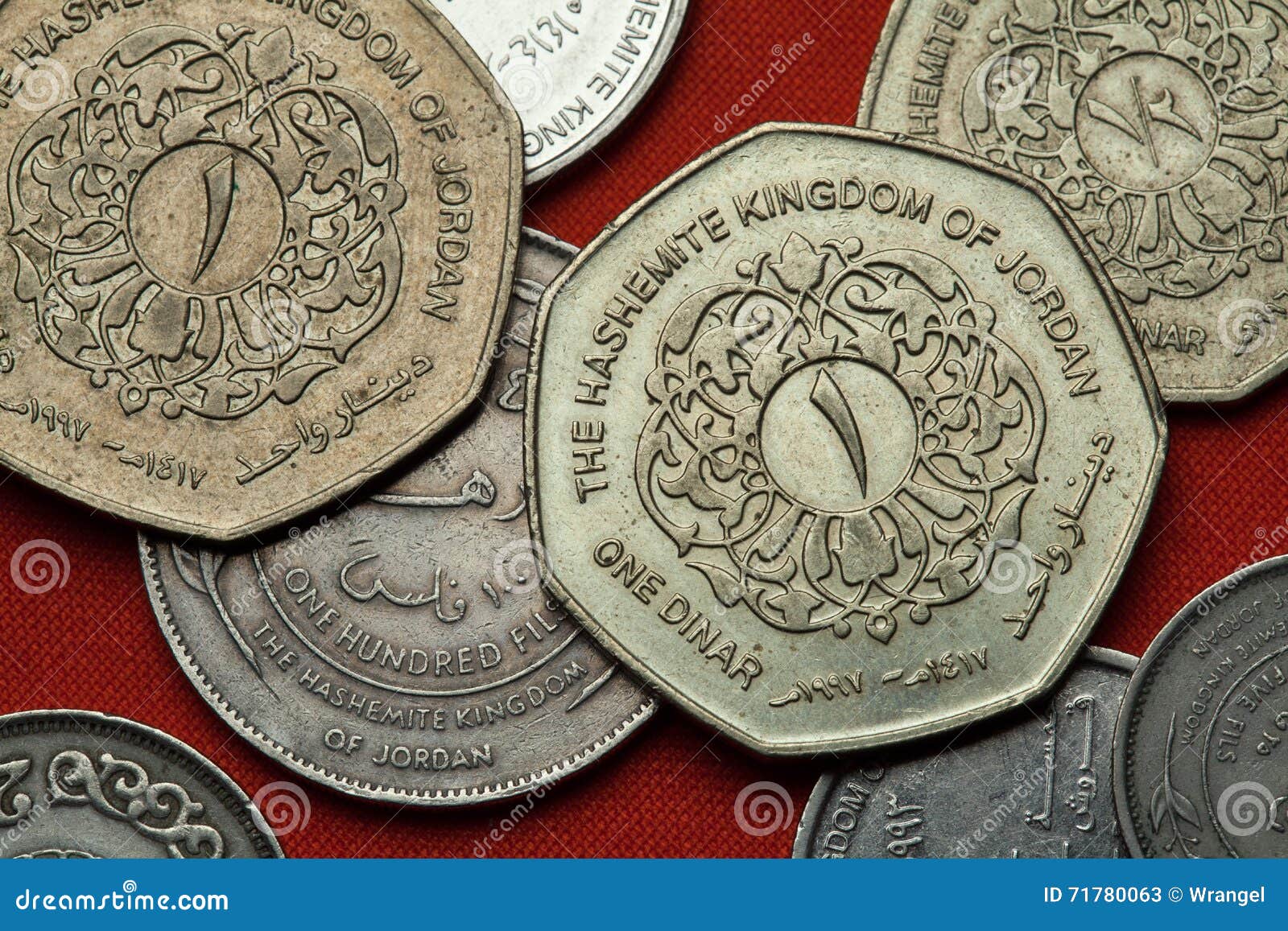 Coins of Jordan stock image. Image of close, jordan, frame - 71780063