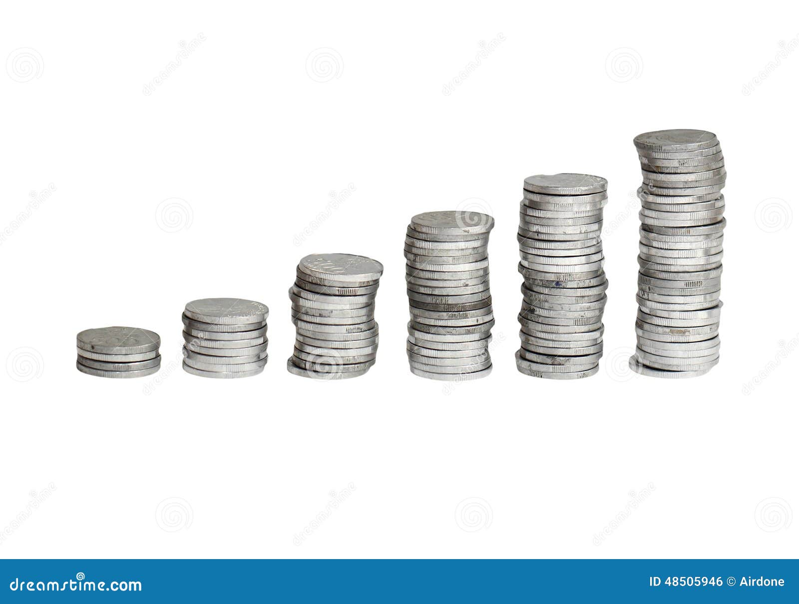 Coins Ladder stock photo. Image of pile, heap, rich, investment - 48505946