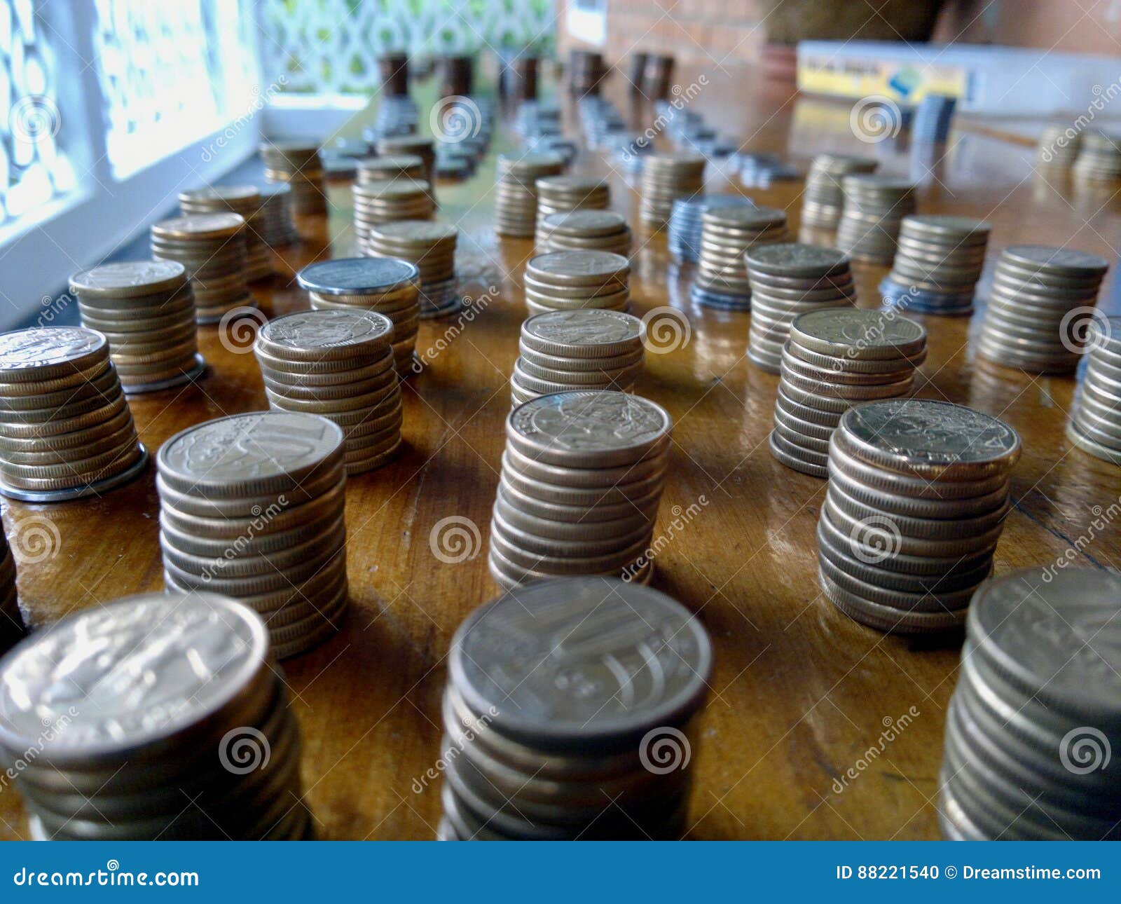 Coins stock photo. Image of euro, desk, coin, coins, gold - 88221540