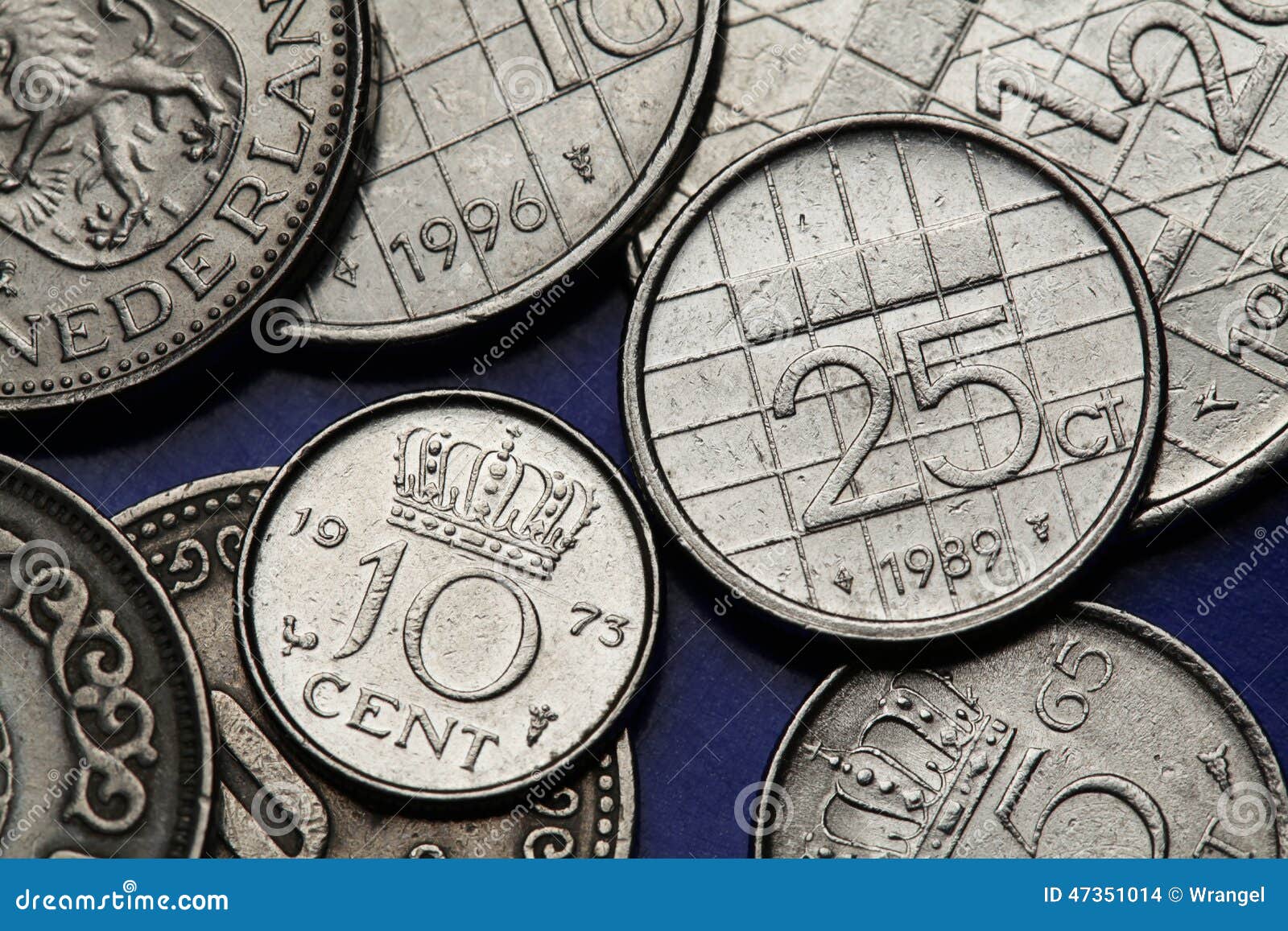Coins of the Netherlands stock photo. Image of dutch - 47351014