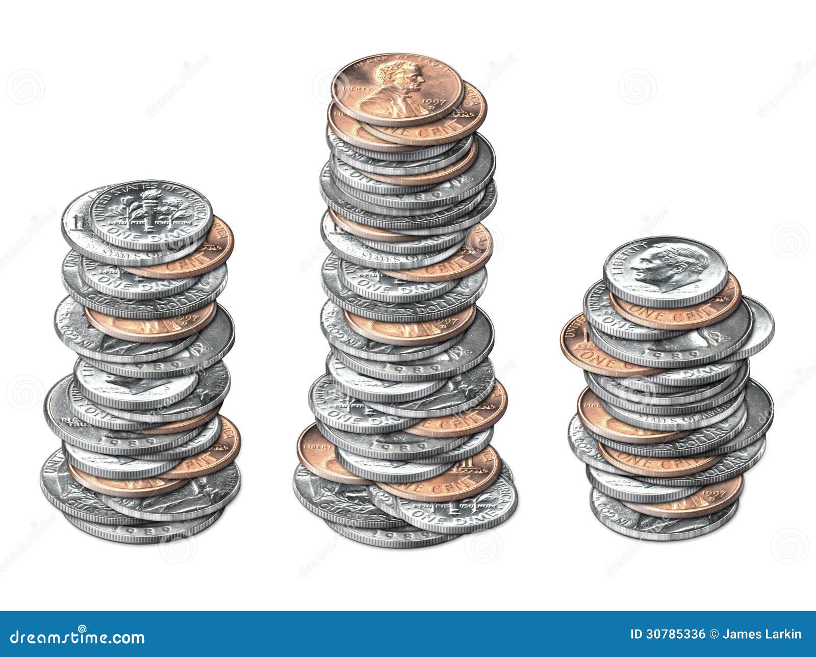Coins stock illustration. Illustration of dimes, money - 30785336