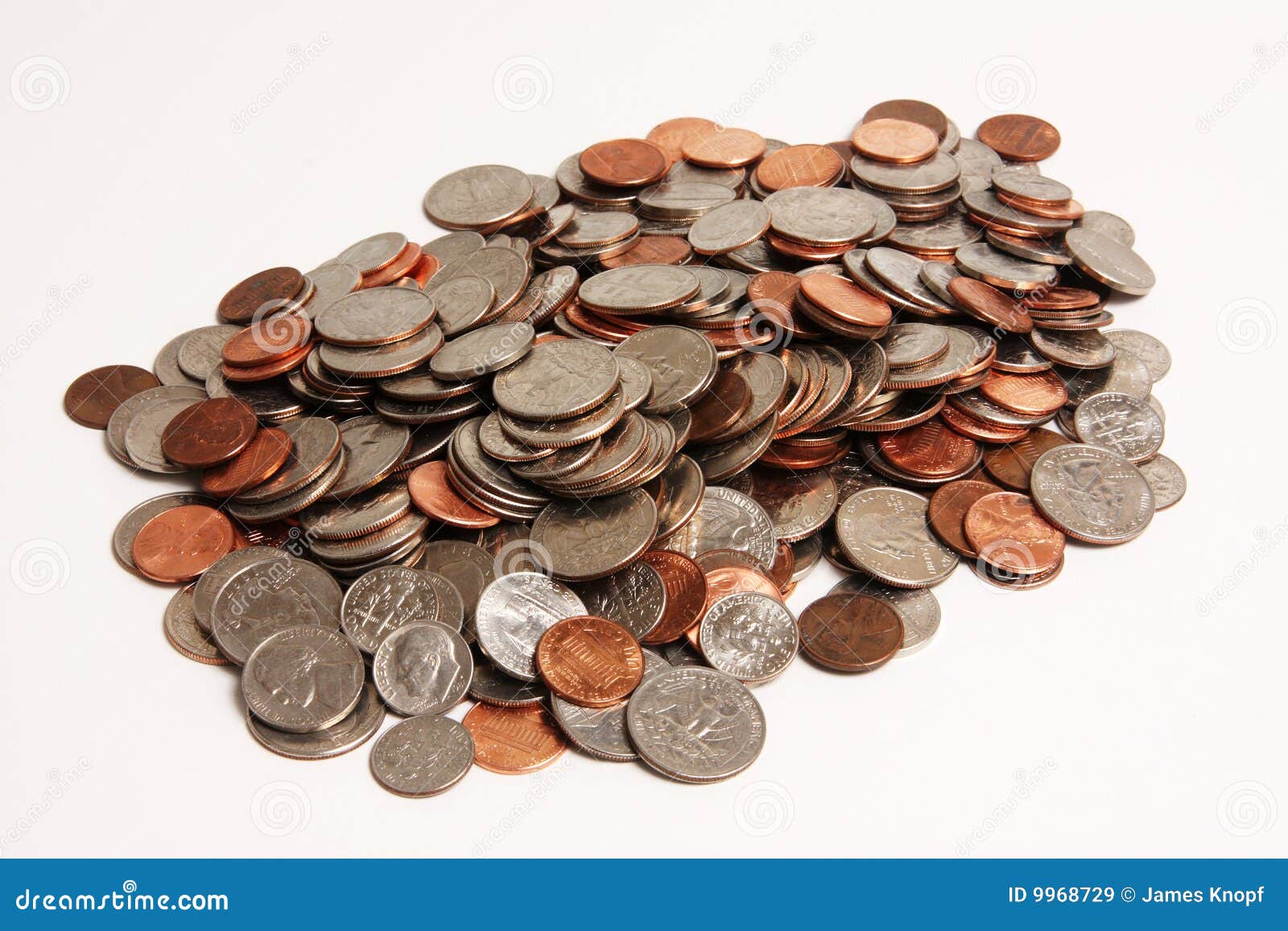 Coins pile stock image. Image of abundance, earn, copper - 9968729