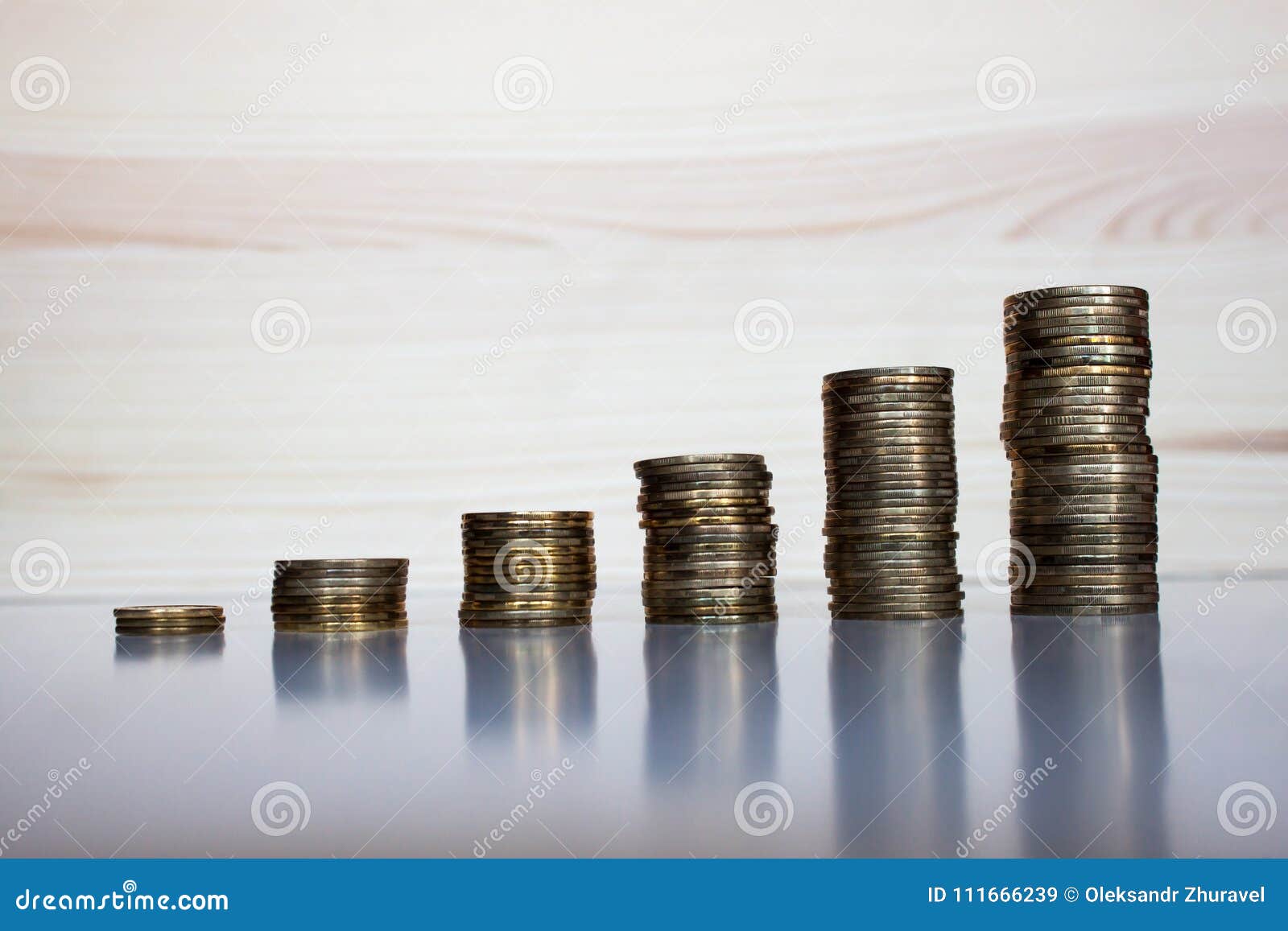 Rising coins stock image. Image of pile, growth, pound - 111666239
