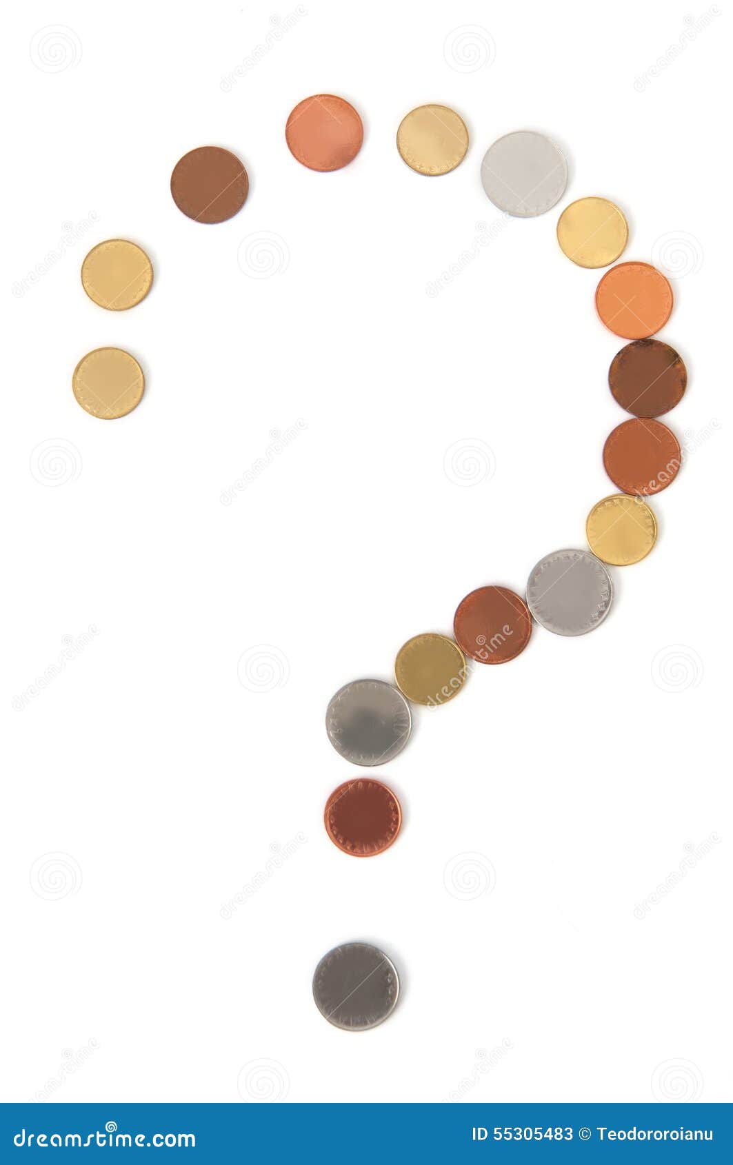 Coins question mark stock image. Image of magnet, lots - 55305483