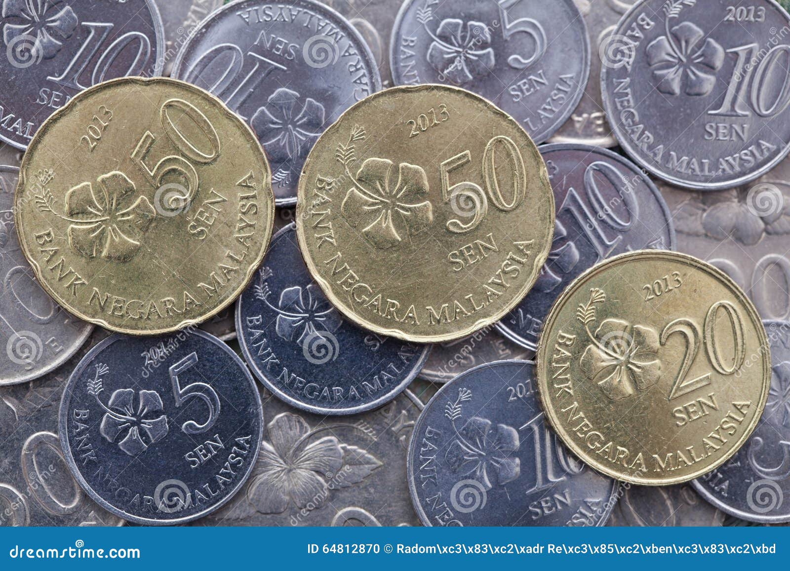 Coins of Ringgit of Malaysia Stock Photo - Image of profit, salary ...