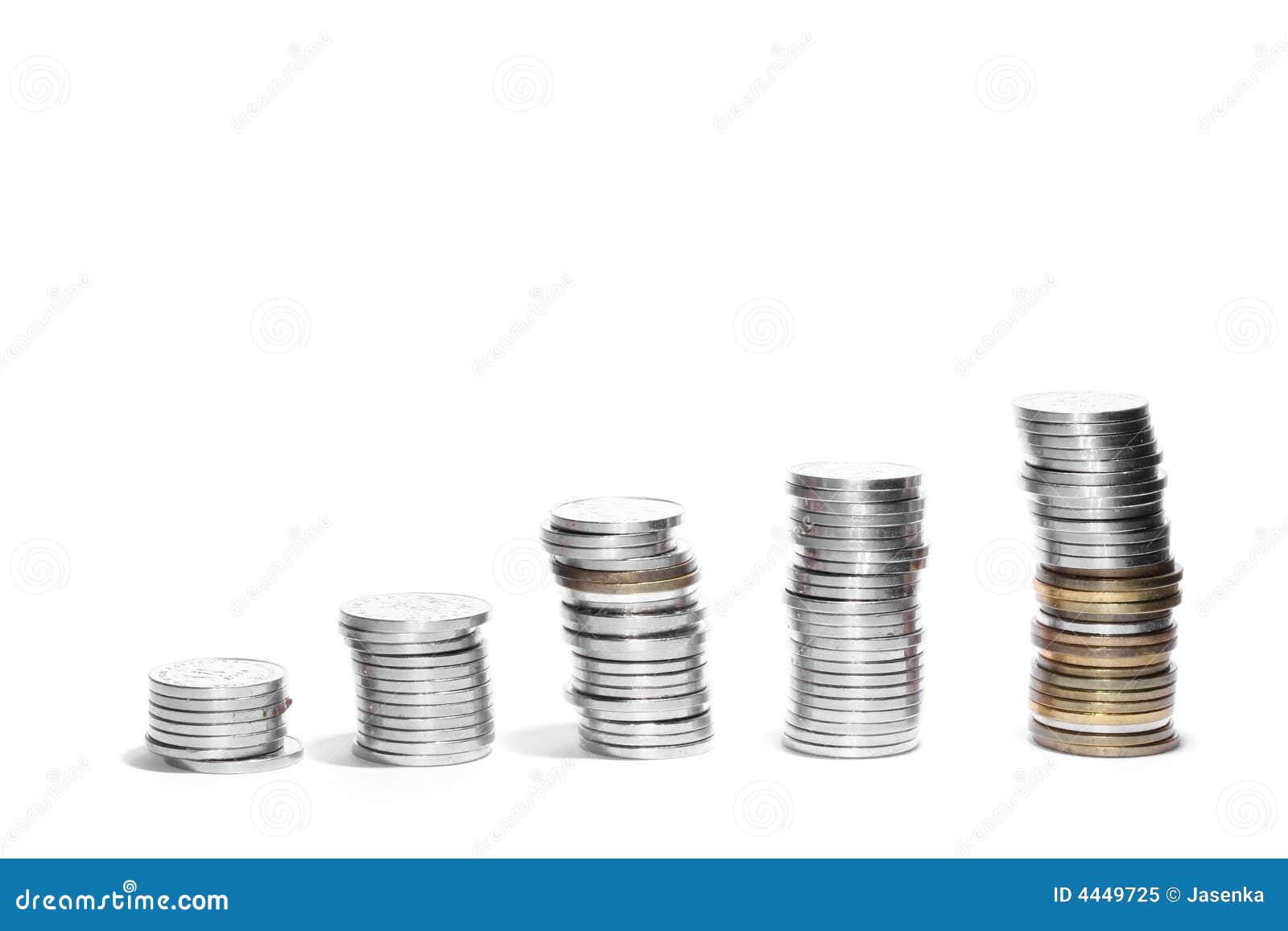 Coins showing profit stock image. Image of firm, figure - 4449725