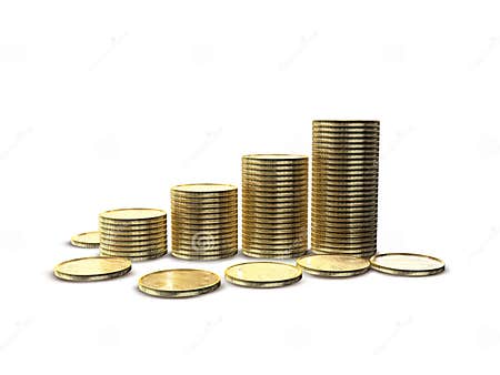 Coins stack stock photo. Image of donate, finance, heap - 15093320