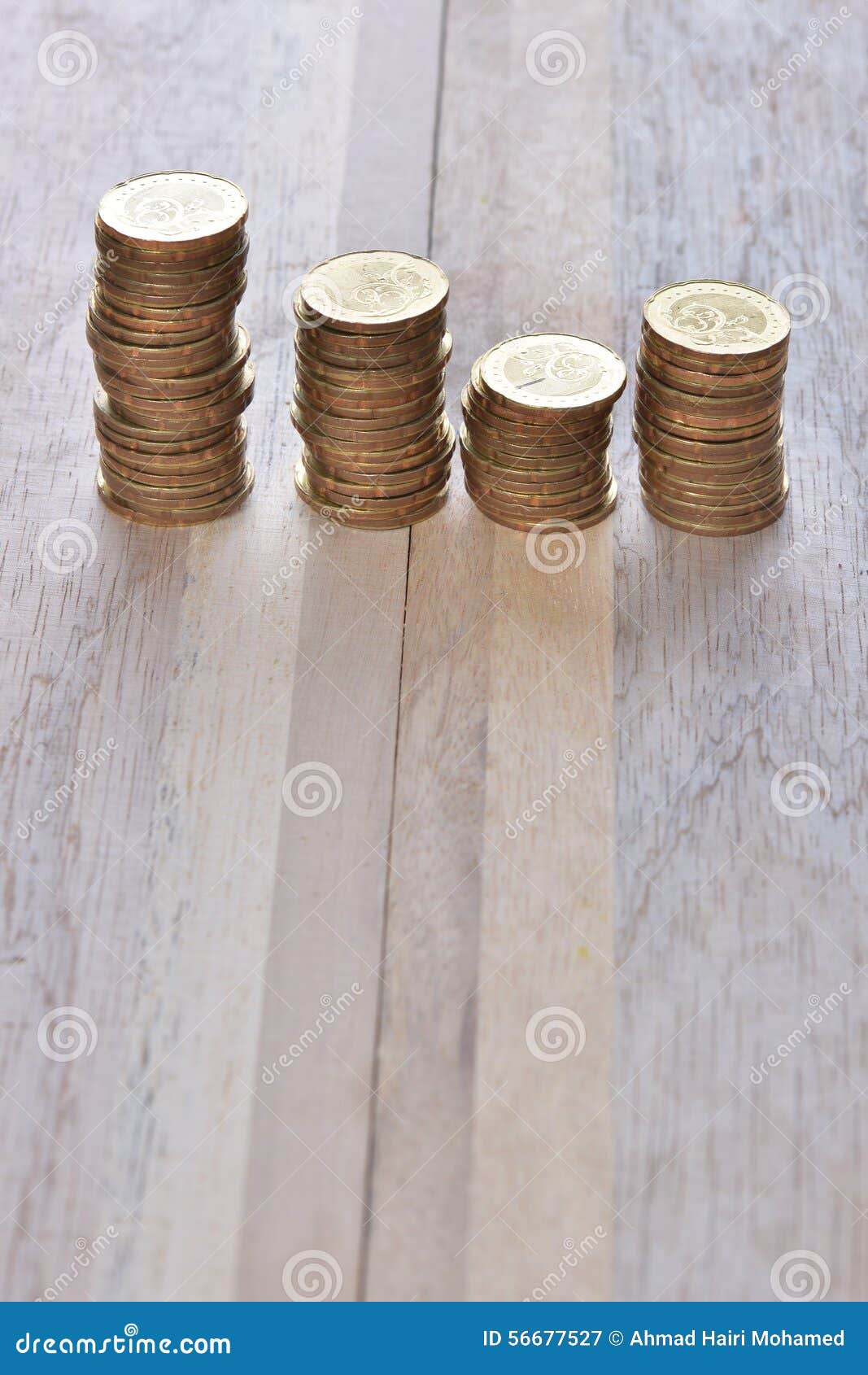 Coins stack in row stock image. Image of market, coins - 56677527