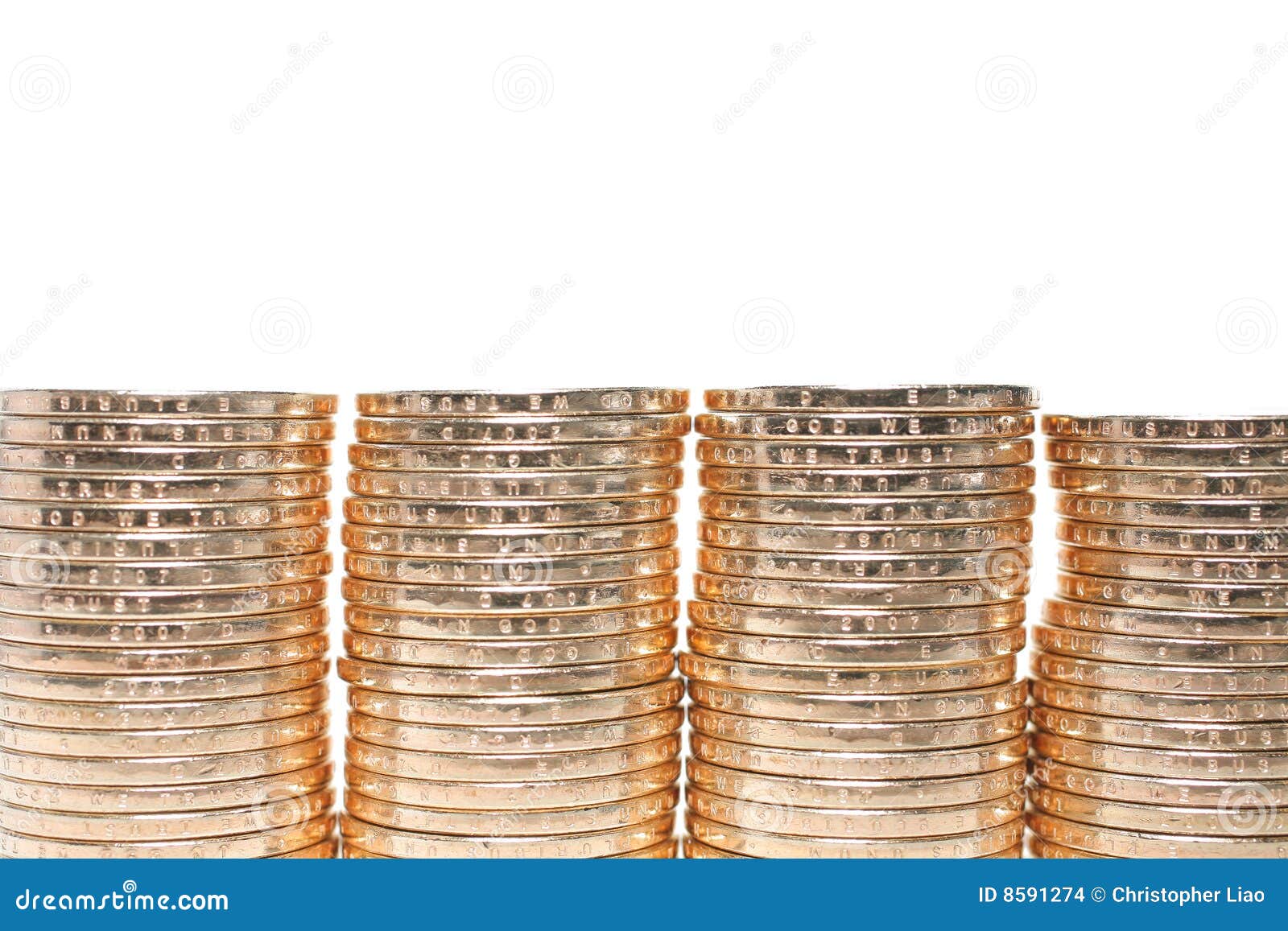 Coins Stacked stock photo. Image of metal, precious, monetary - 8591274
