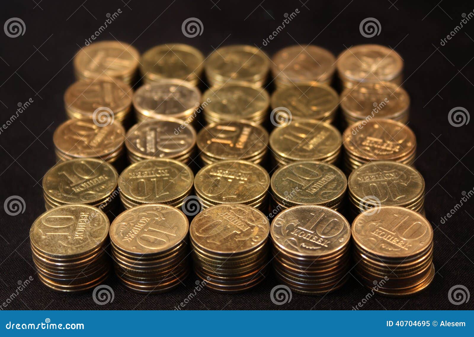 Coins stacked stock image. Image of finance, piggy, black - 40704695
