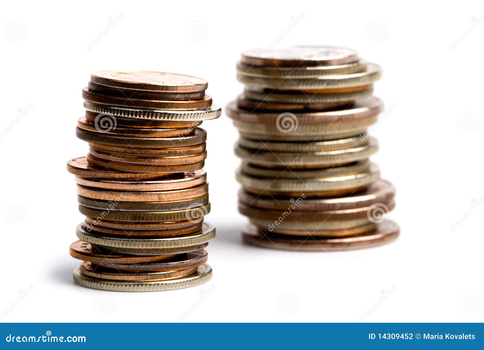 Coins stacks stock photo. Image of golden, finance, details - 14309452