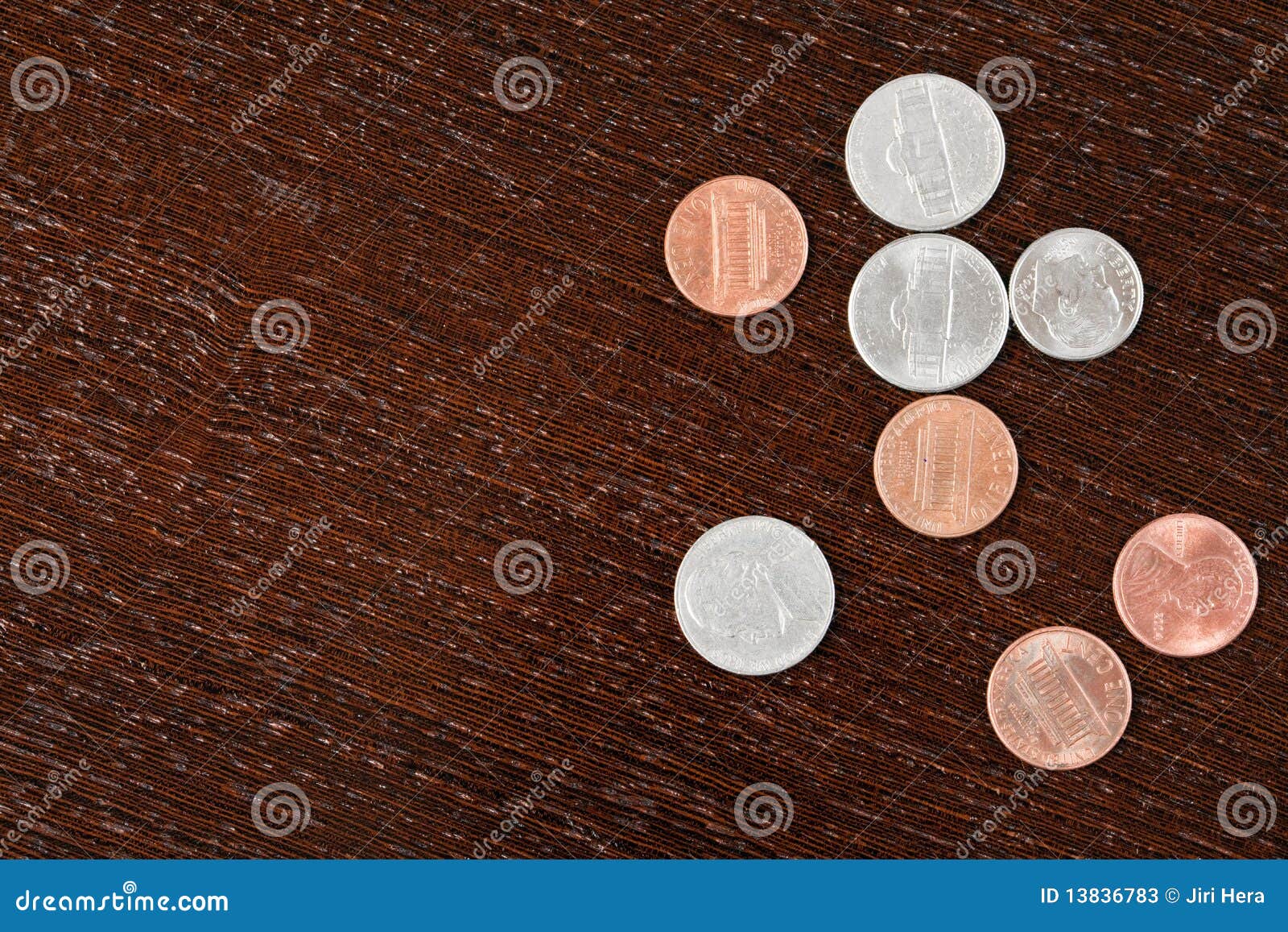 Coins on table stock image. Image of fortune, glow, loan - 13836783
