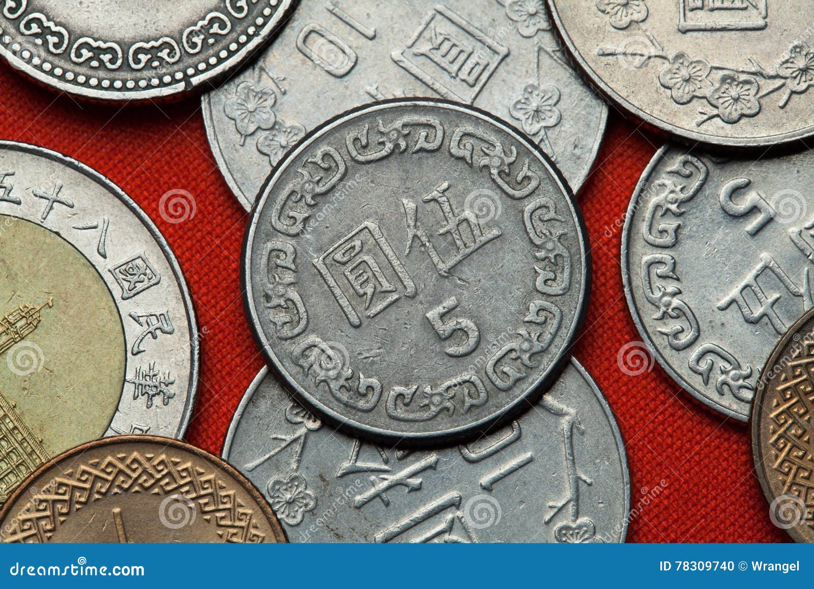 Coins taiwan arkivfoto. Bild av kines, pengar, bakgrund - 78309740