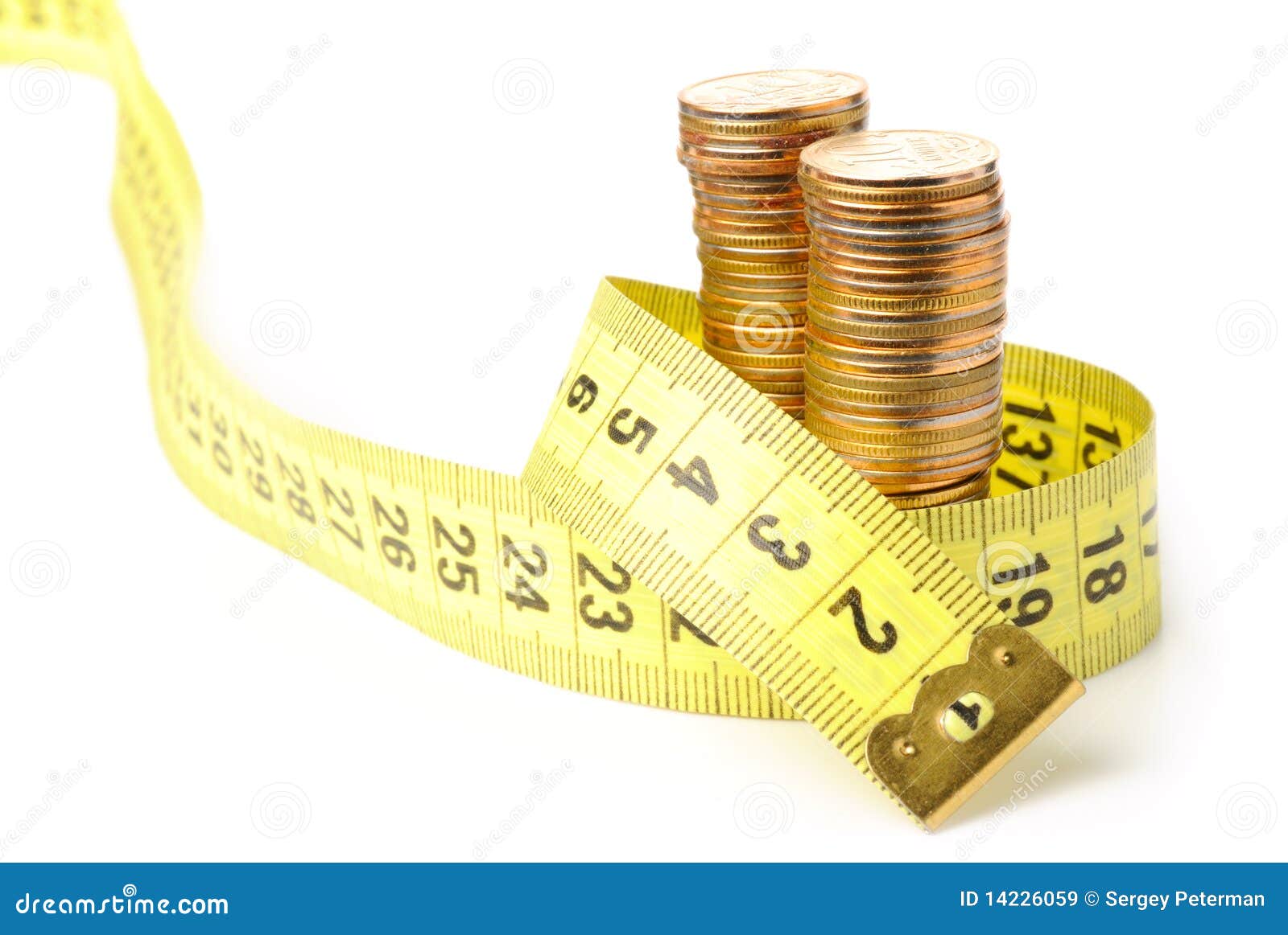 Coins with tape stock image. Image of golden, concept - 14226059