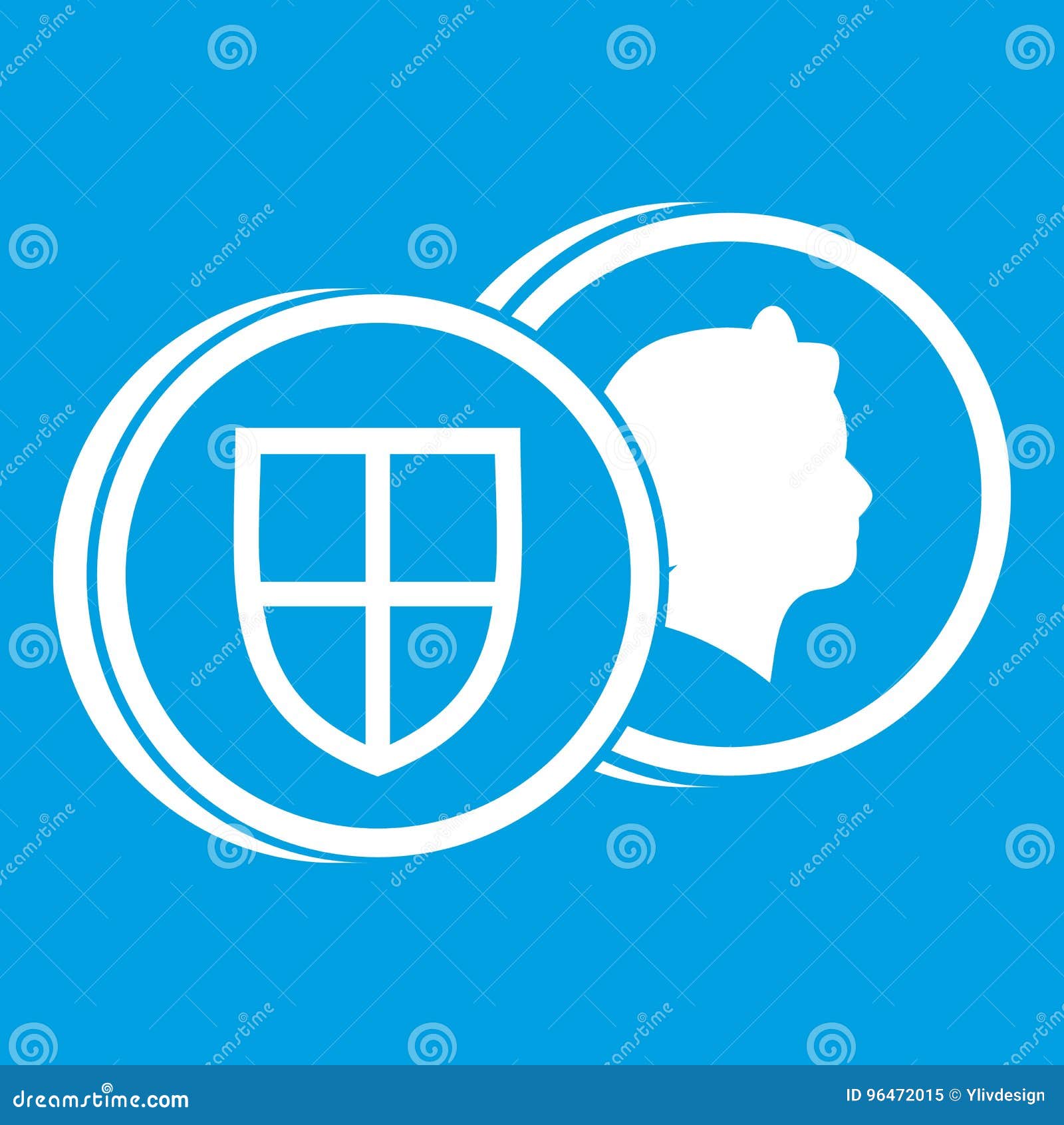 Coins of UK icon white stock vector. Illustration of income - 96472015