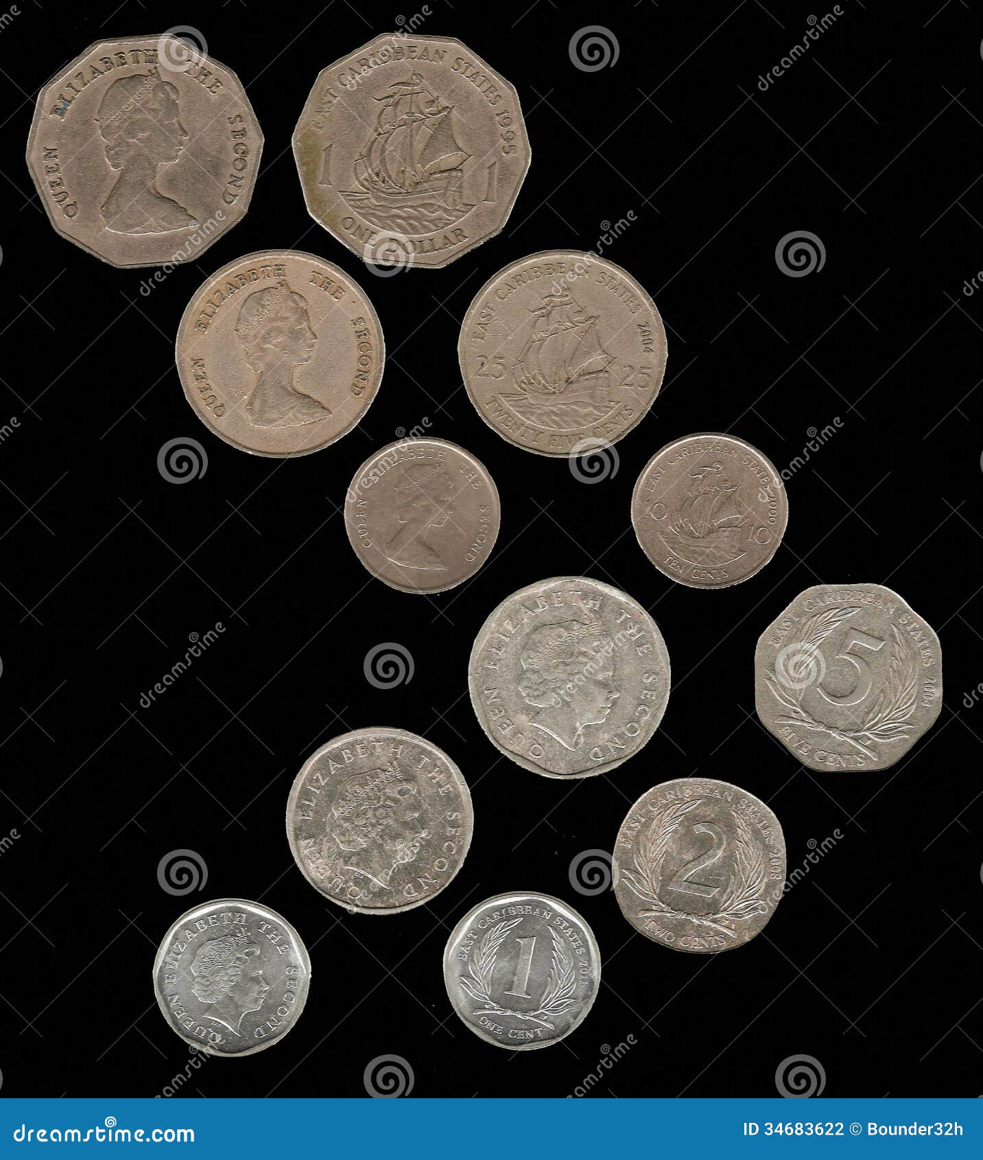 Eastern Caribbean Dollar A Background Royalty-Free Stock Image ...