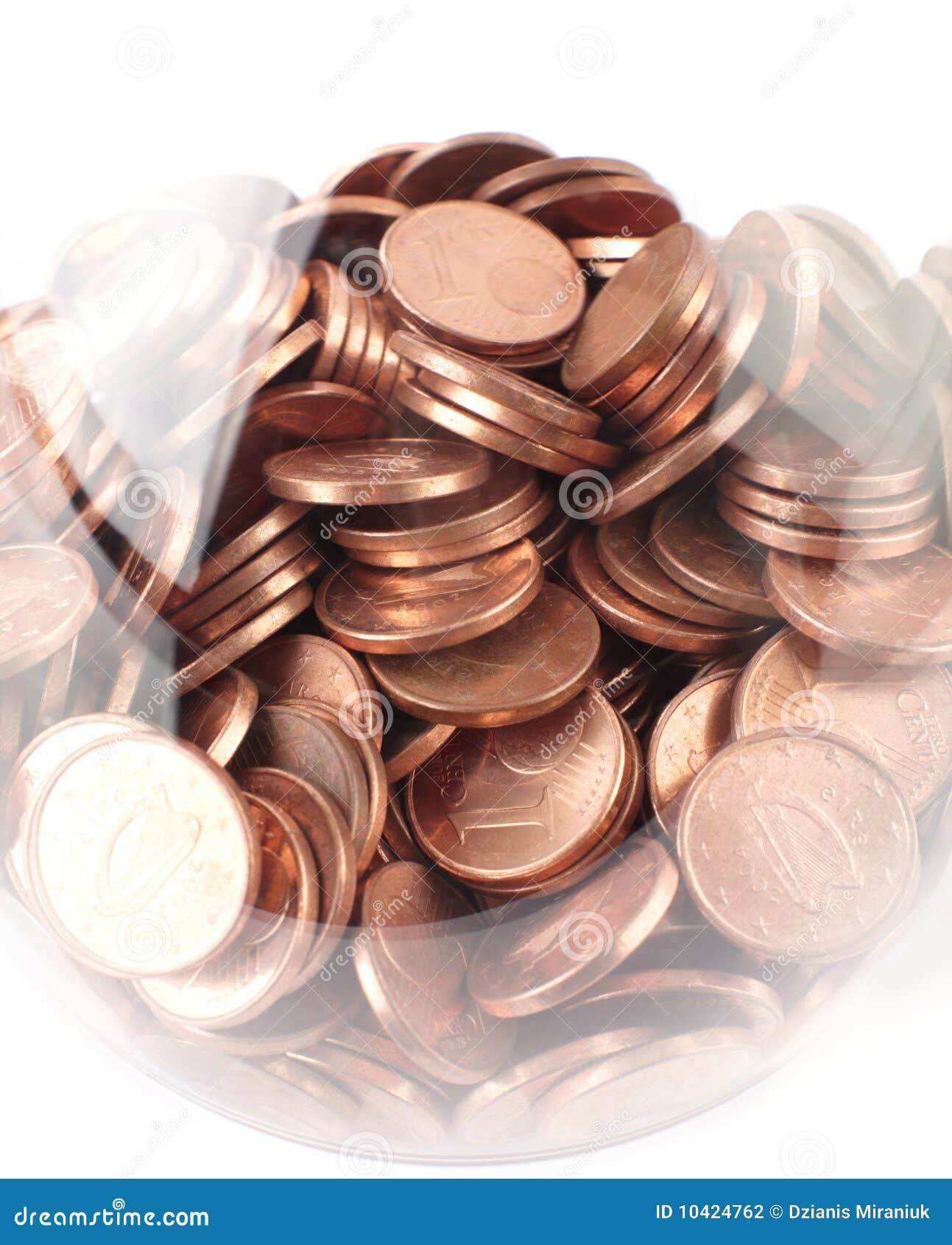 Coins on white background stock photo. Image of fortune - 10424762