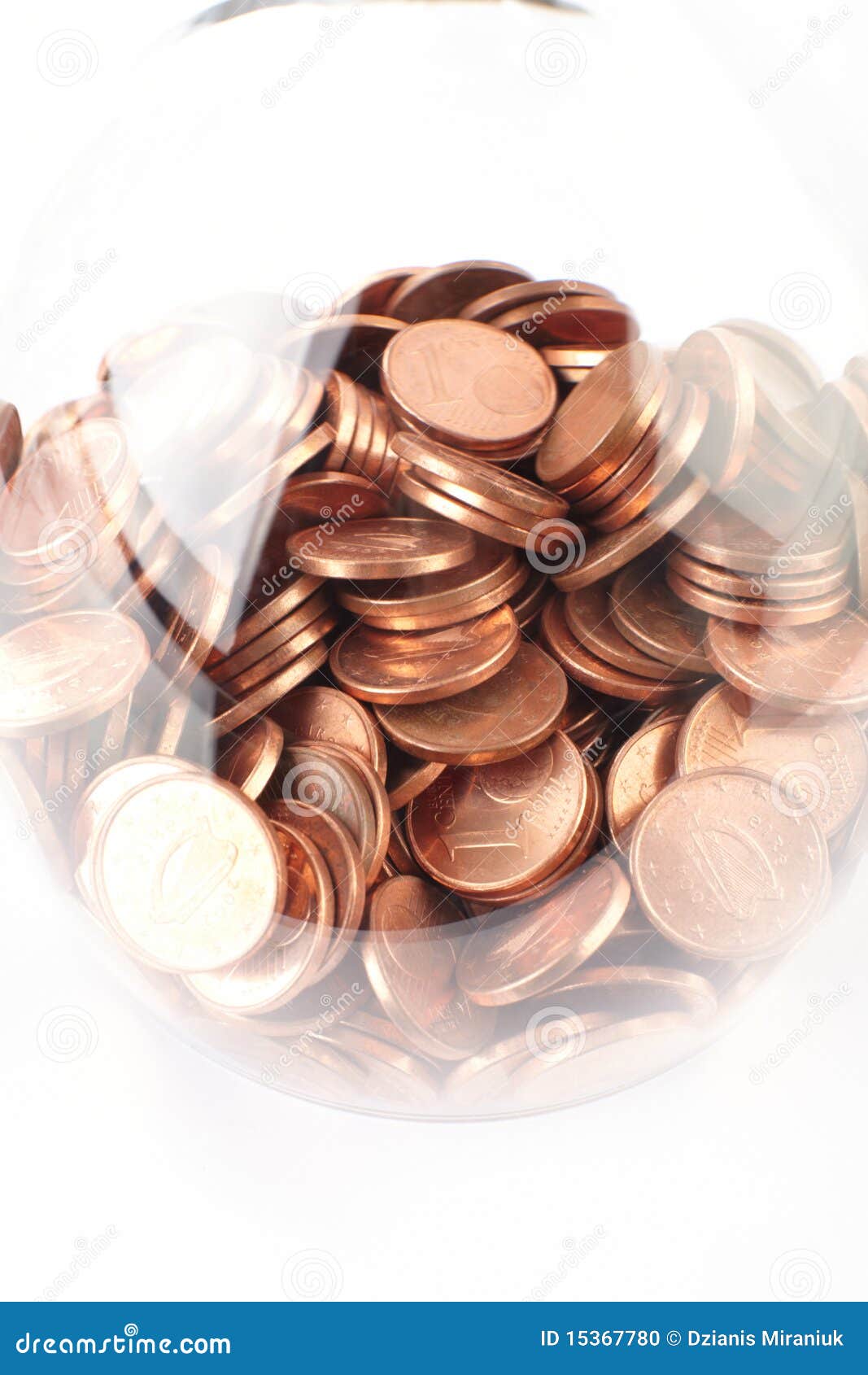 Coins on white background stock photo. Image of cent - 15367780