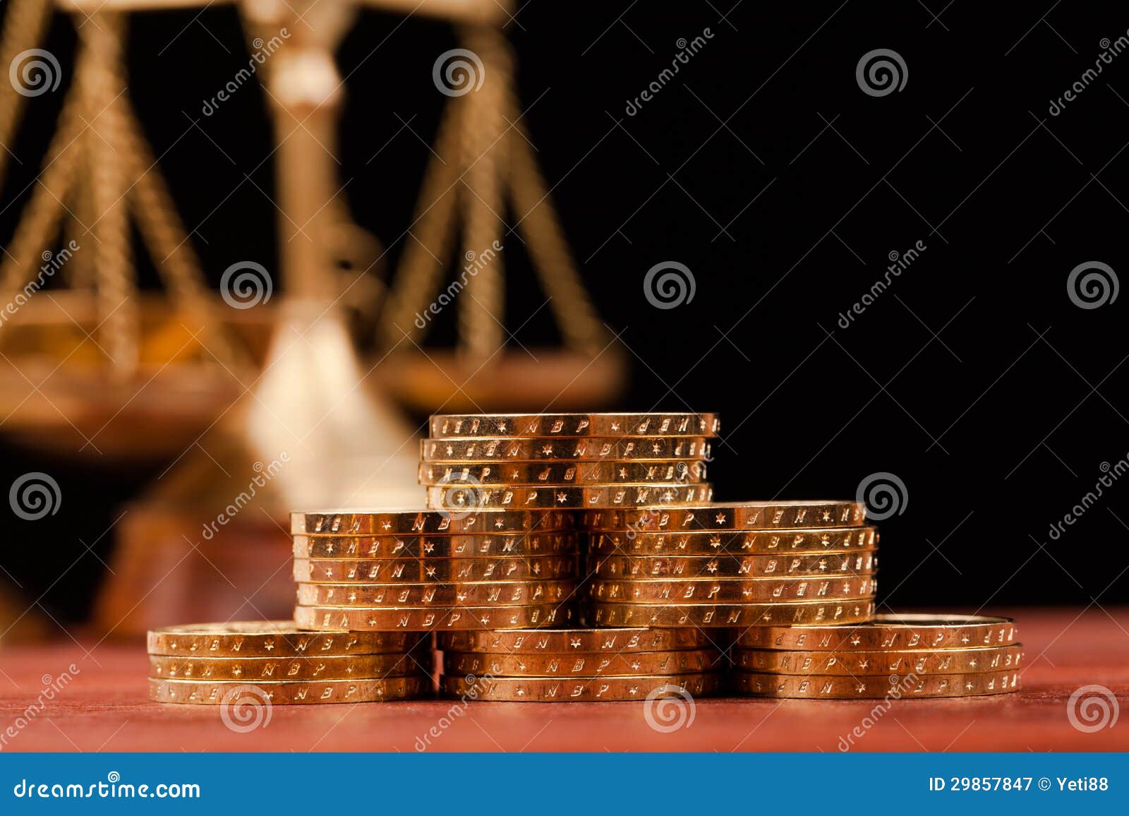 Money and justice stock image. Image of gold, investigation - 29857847