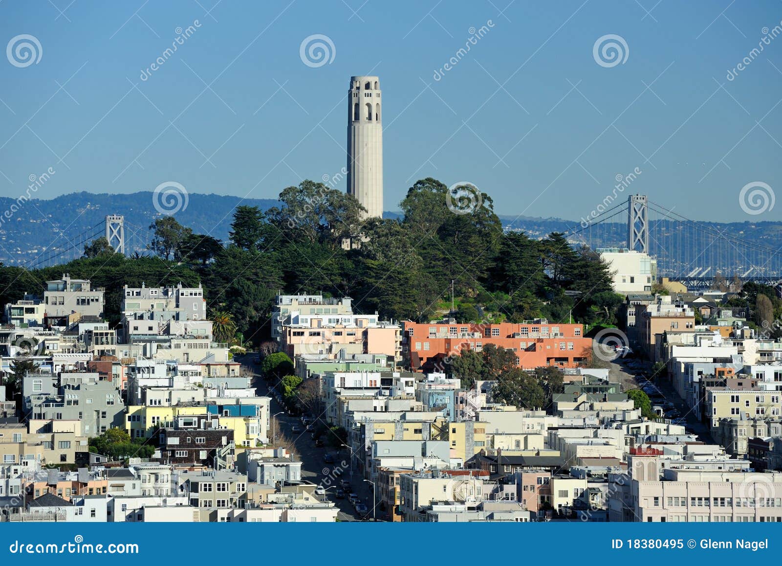 Coit Tower stock image. Image of landmark, outdoors, town - 18380495