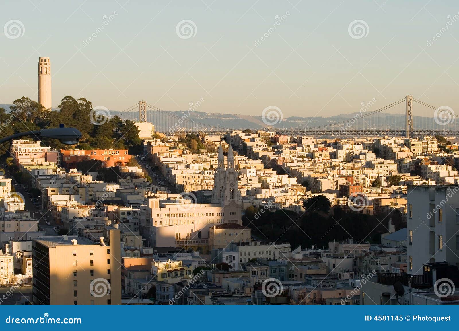 Coit Tower At Sunset Picture. Image: 4581145