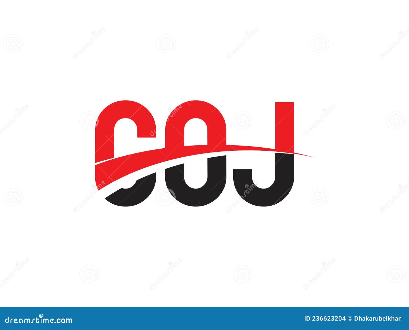 COJ Letter Initial Logo Design Vector Illustration Stock Vector ...