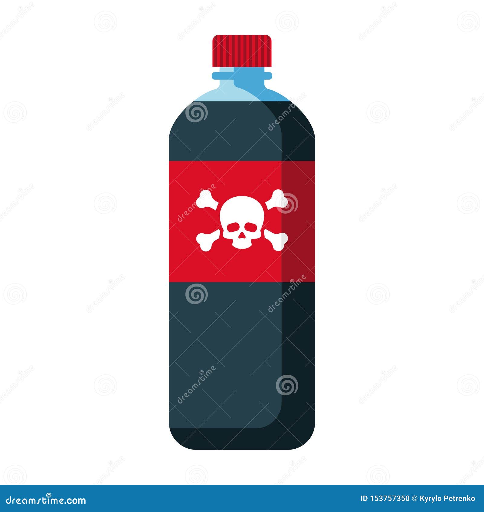 Coke Bottle Dark Water Red Label Vector Stock Vector - Illustration of ...