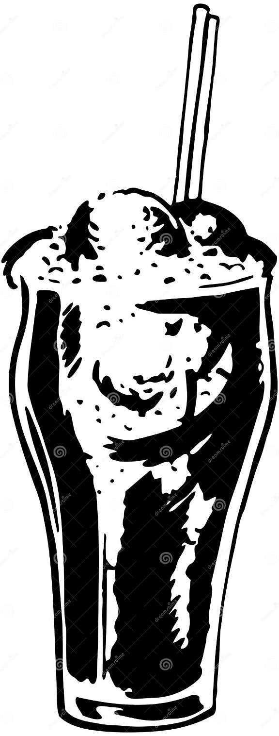 Coke Float stock vector. Illustration of delicious, milkshakes - 42098473