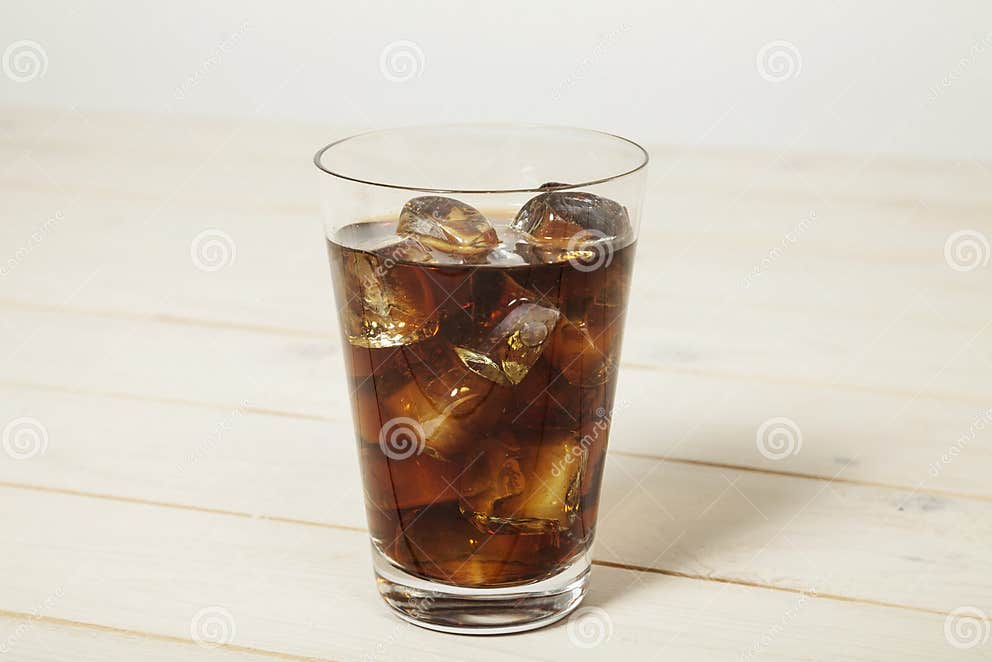 Coke with ice stock photo. Image of fresh, glass, coke - 83606084