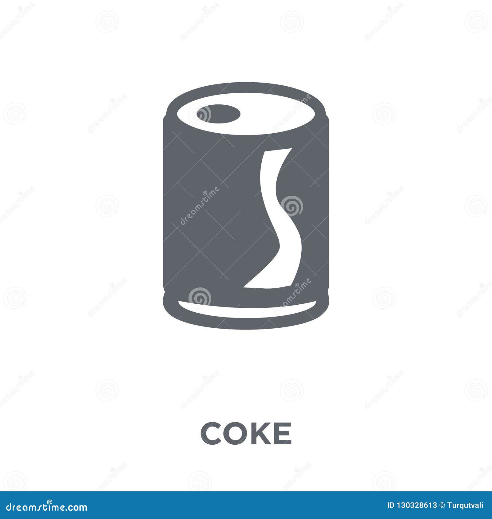 Coke Icon On White Background. Simple Element Illustration From Drinks ...