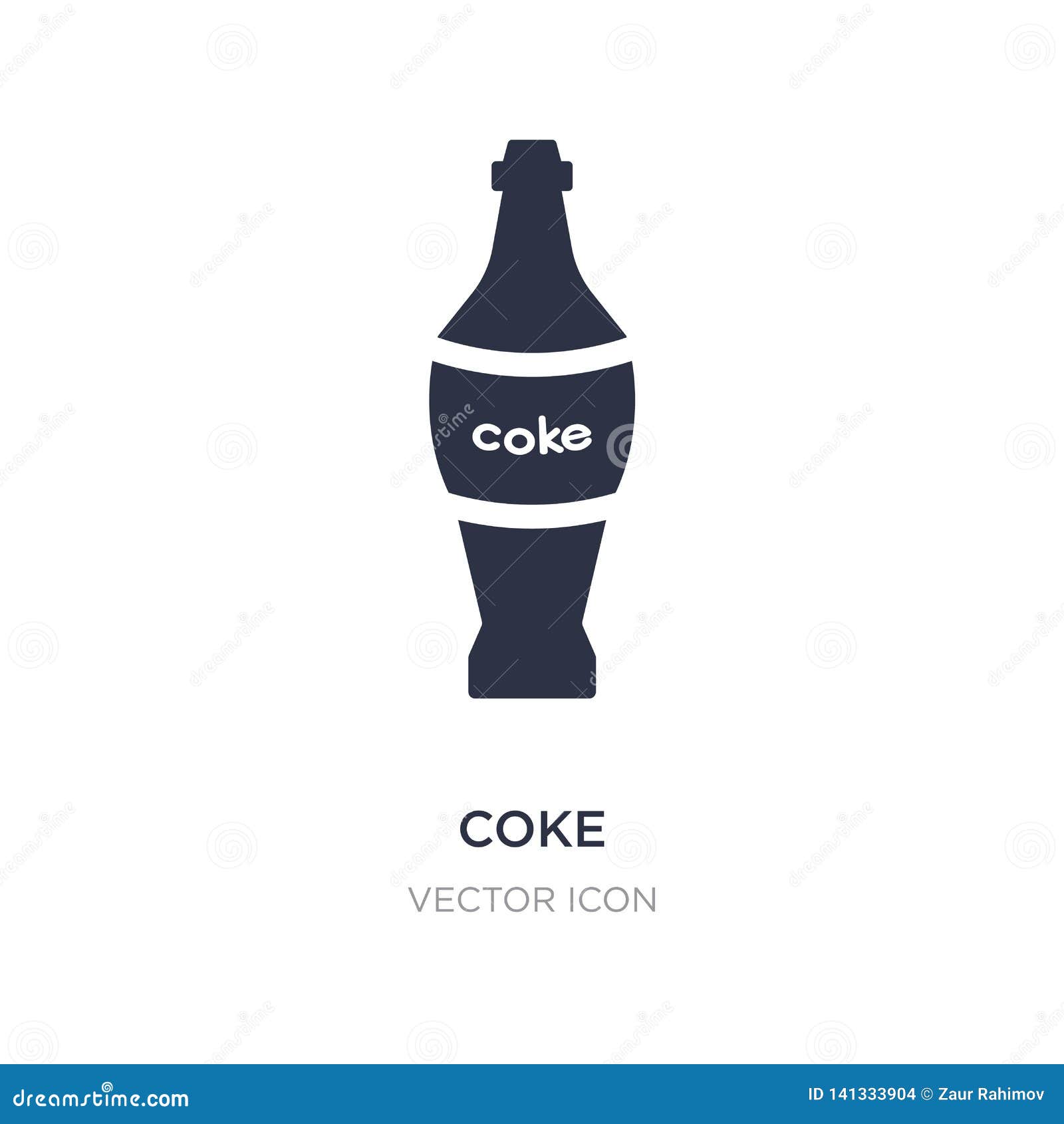 Coke Icon On White Background. Simple Element Illustration From Drinks ...