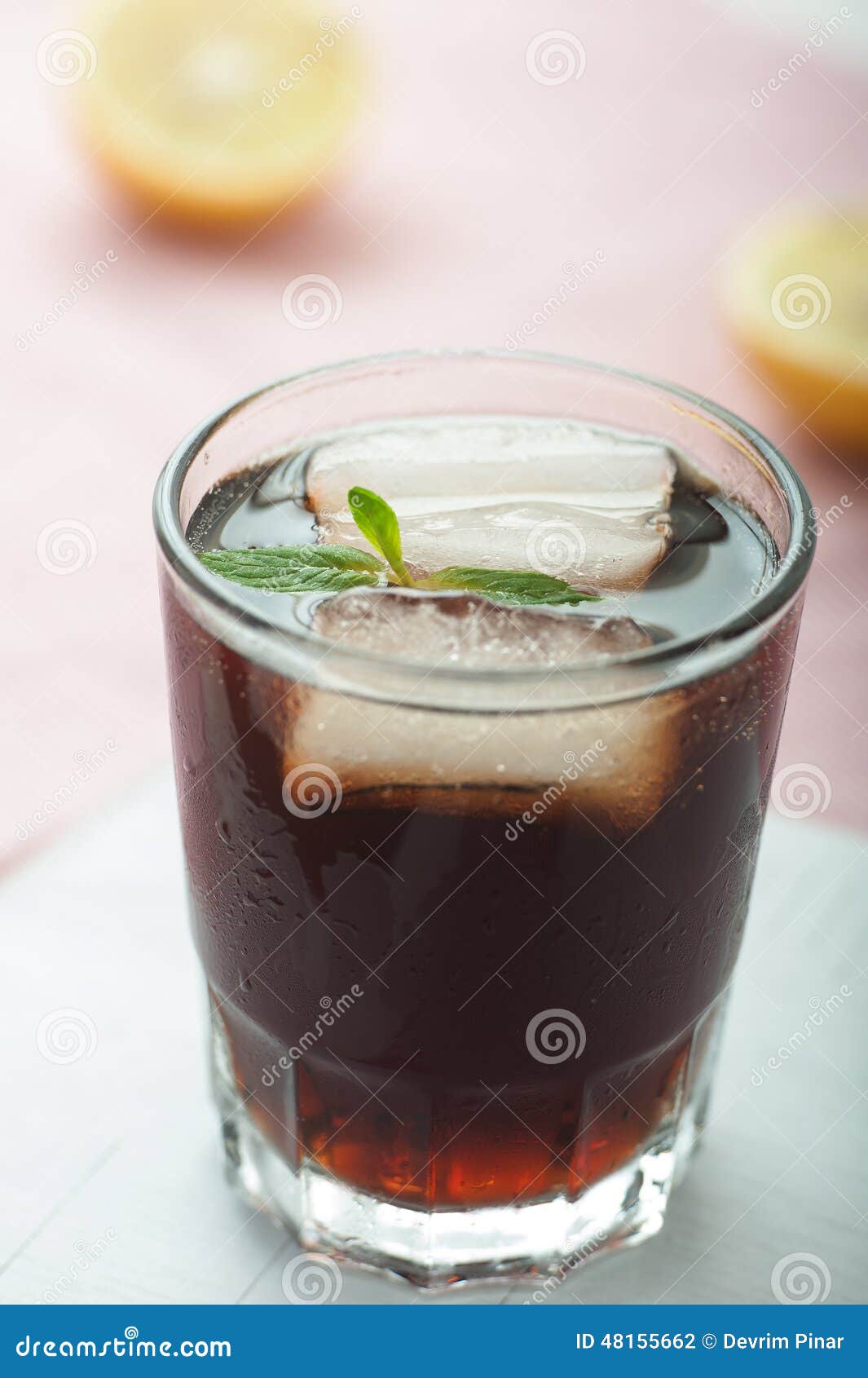 Coke and mint stock photo. Image of soda, mint, fruit - 48155662