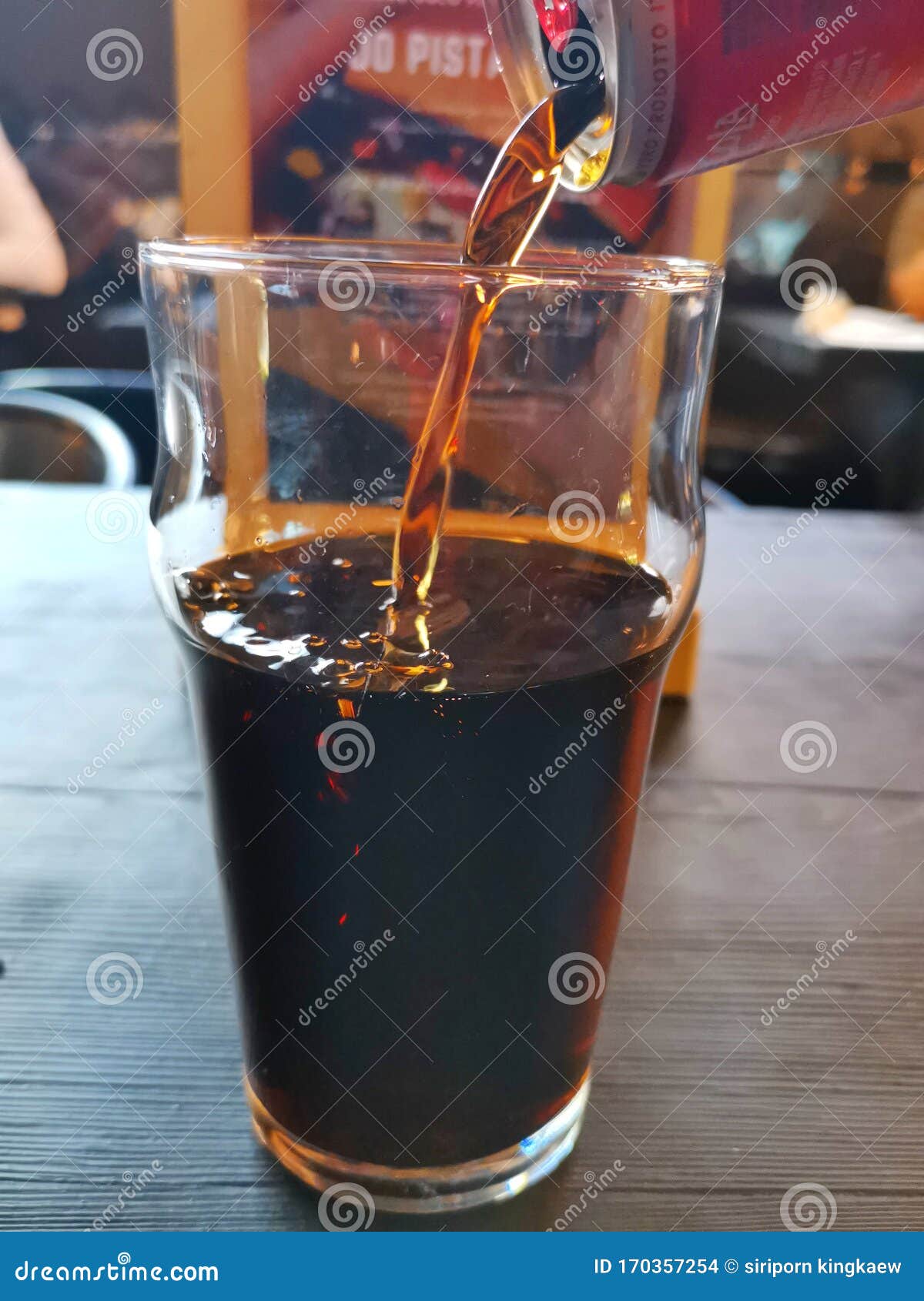 Coke are Pouring into the Glass. Stock Photo - Image of drink, coke ...