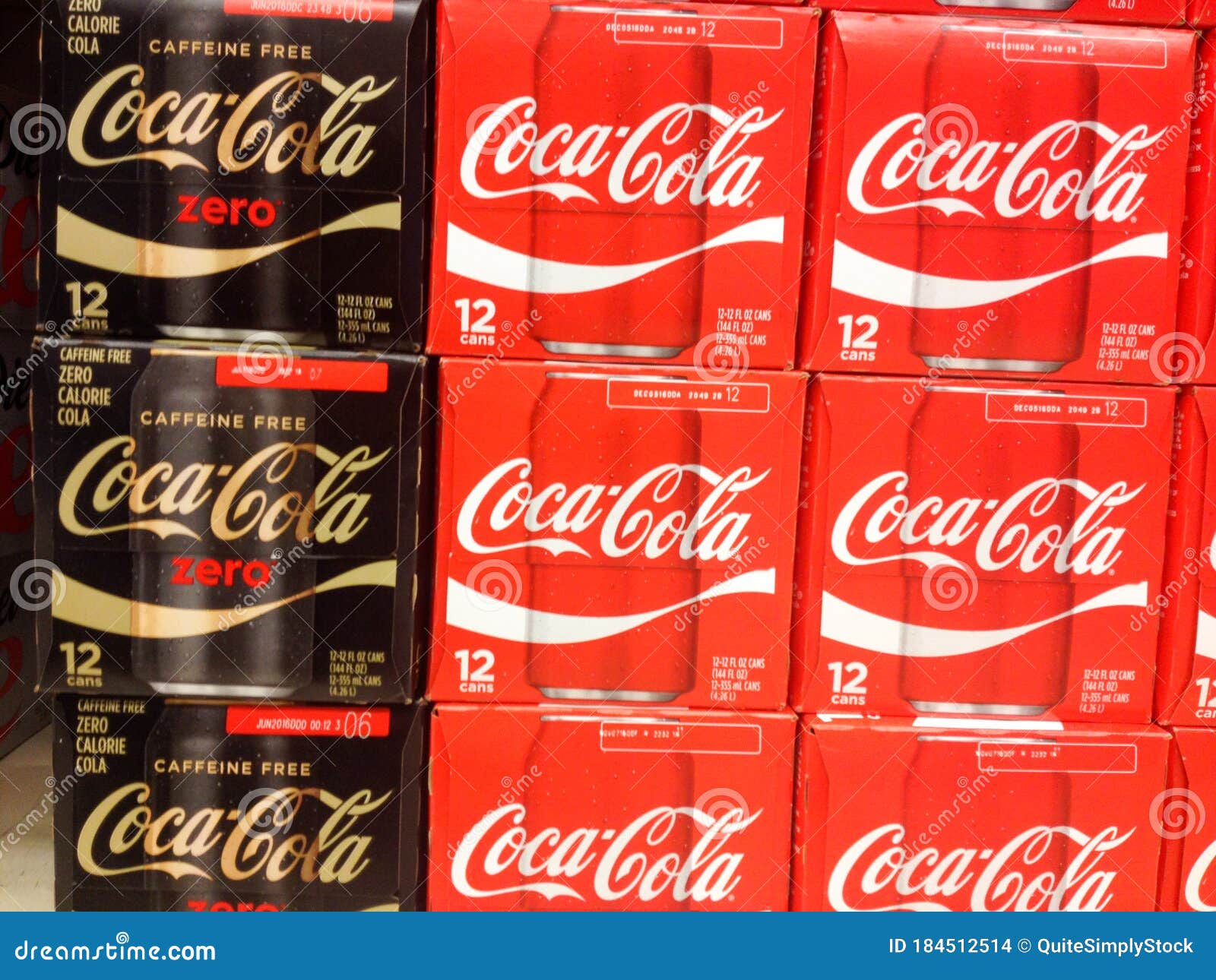 Cases Of Cans Of Coors Light Beer At A Sam`s Club Warehouse Store In ...