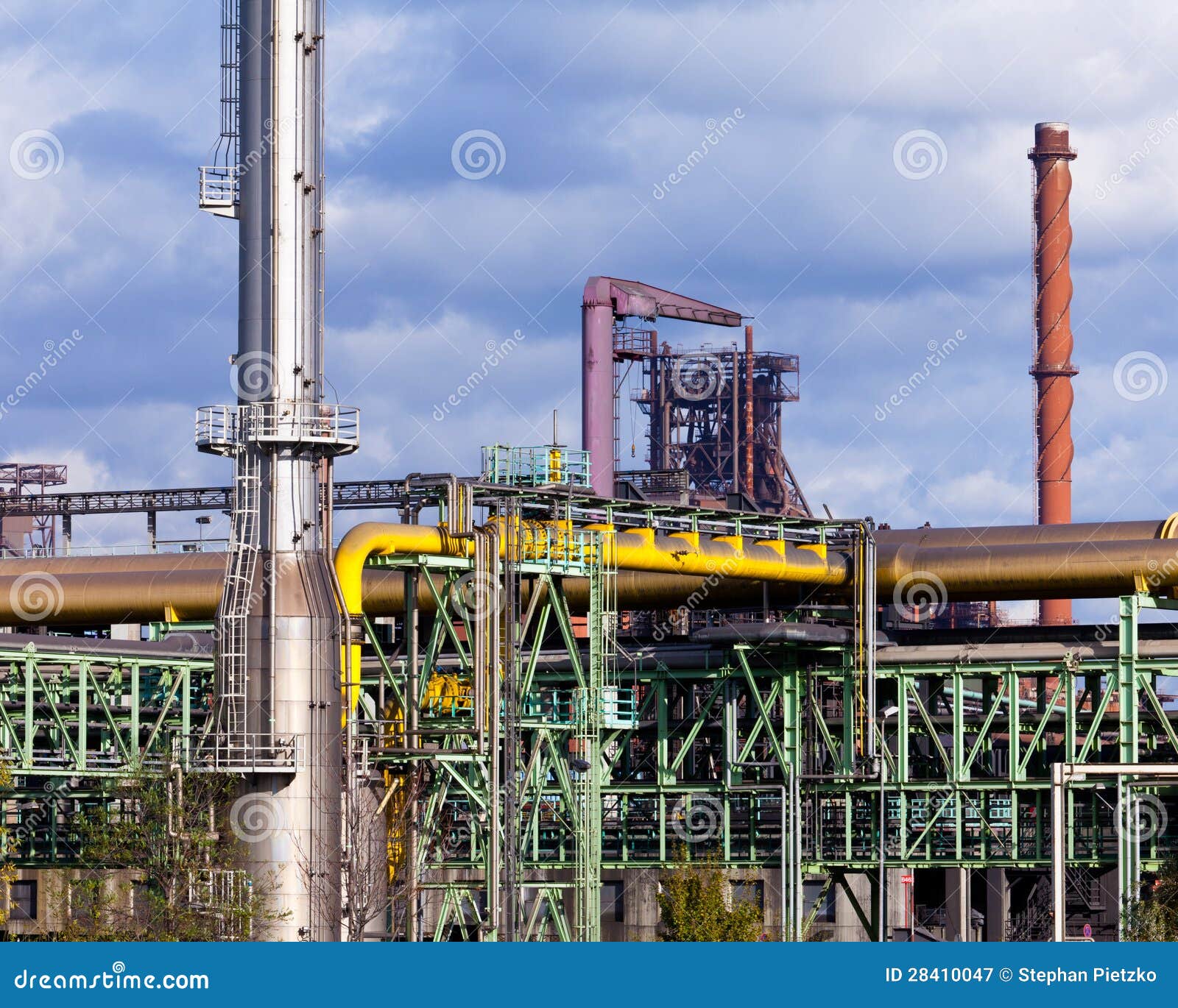 Coking Plant Producing Coke Coal for Steel Making Stock Image - Image ...