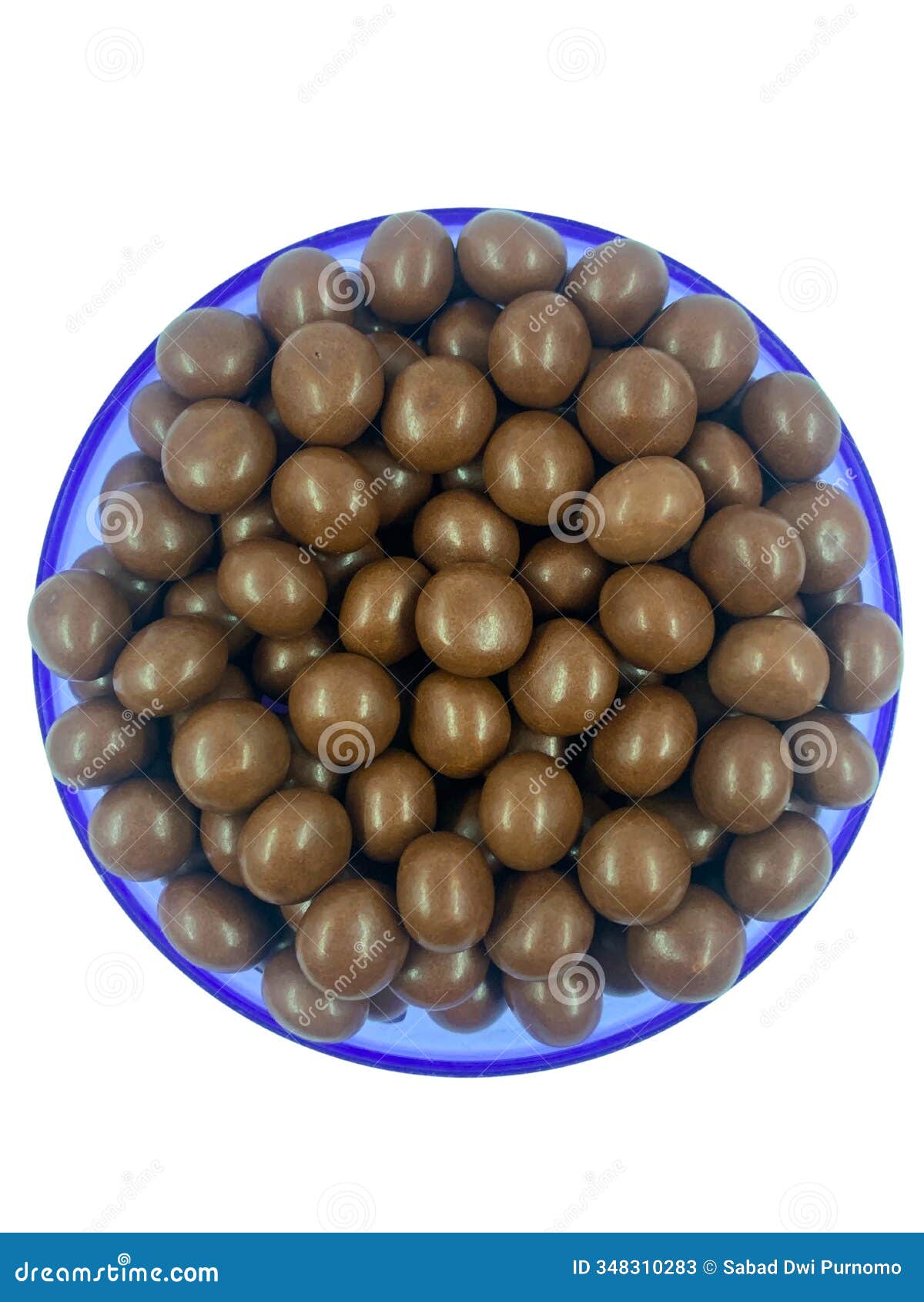A Bowl of Chocolate-Coated Balls Stock Image - Image of edible, ball ...