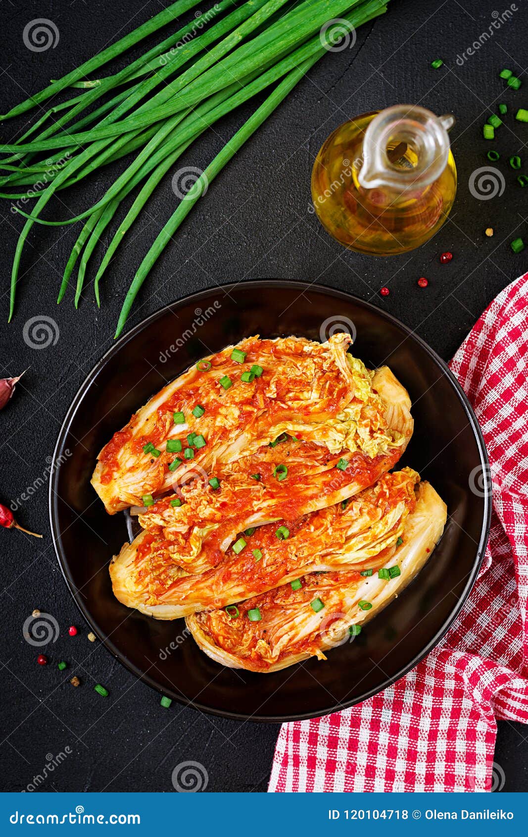 Col De China Col De Kimchi Comida Tradicional Coreana Foto de archivo ...