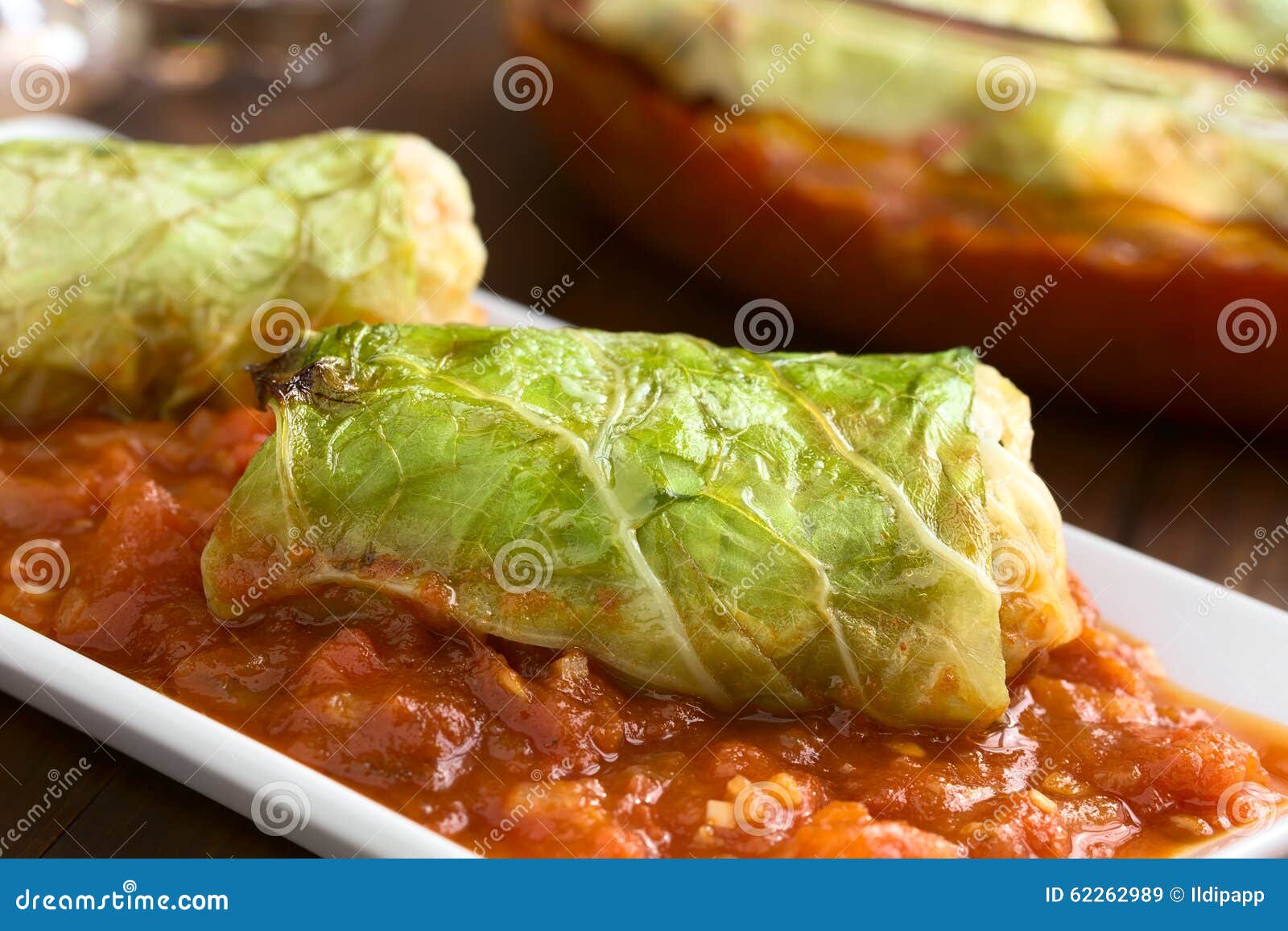 Col De Col Rizada Rellena Vegetariano Cocida Imagen de archivo - Imagen de cena, travieso: 62262989