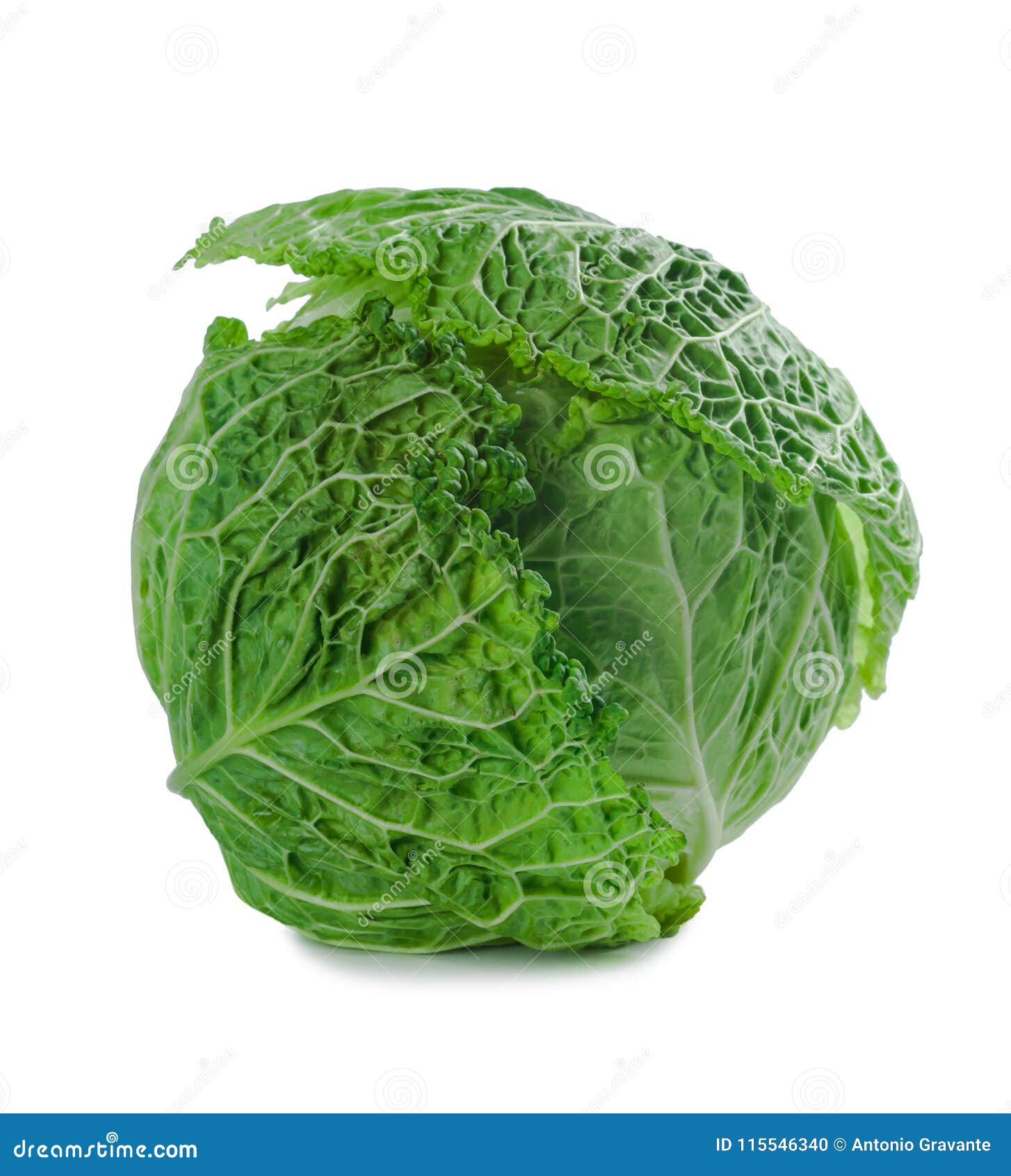 Col De Col Rizada Aislada En Un Fondo Blanco Foto de archivo - Imagen ...