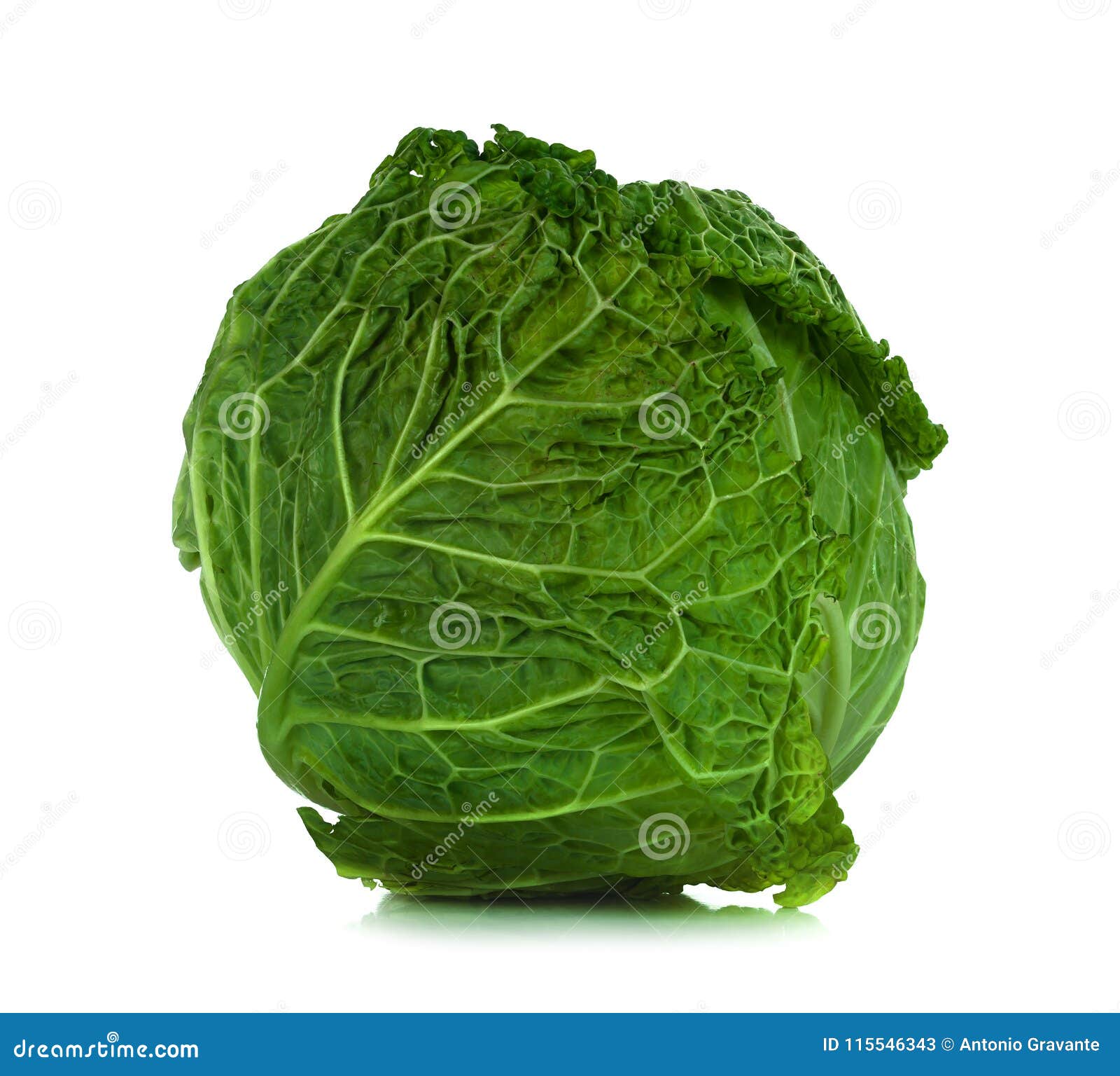 Col De Col Rizada Aislada En Un Fondo Blanco Imagen de archivo - Imagen ...