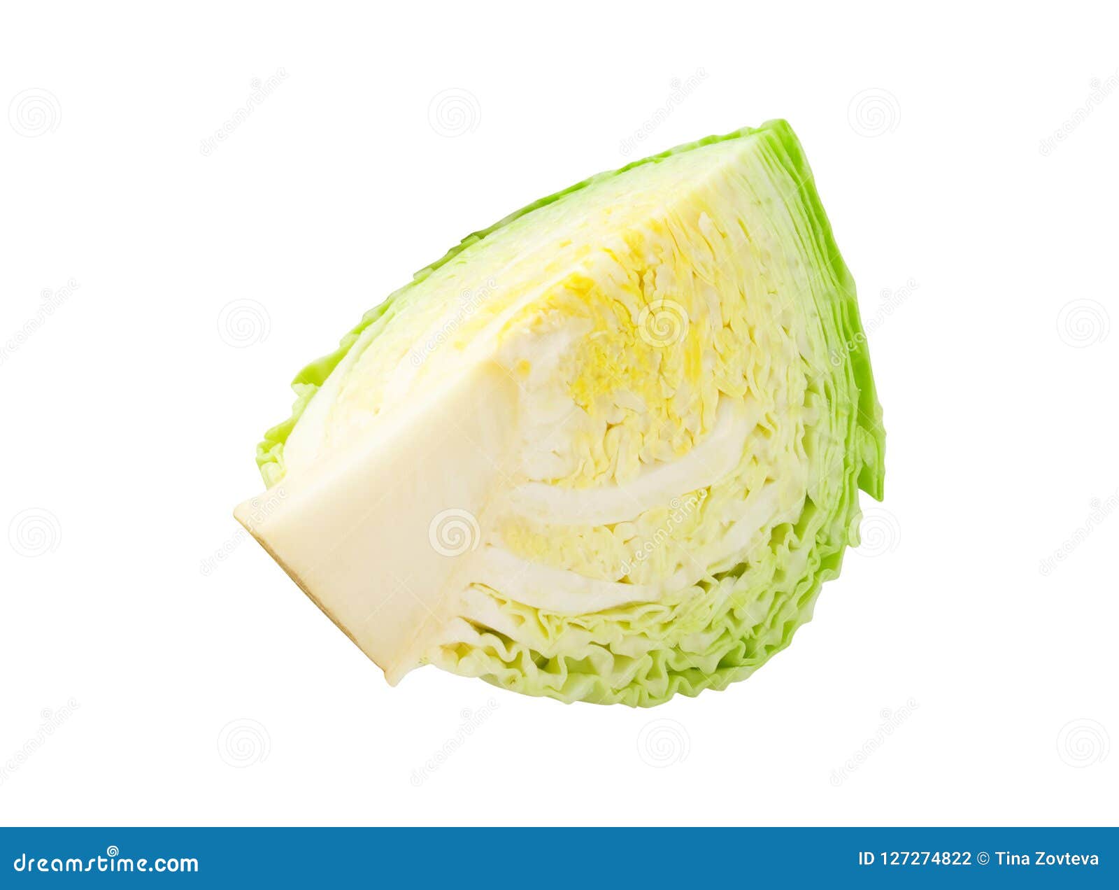Col De Col Rizada Cortada Aislada En Blanco Foto de archivo - Imagen de ...